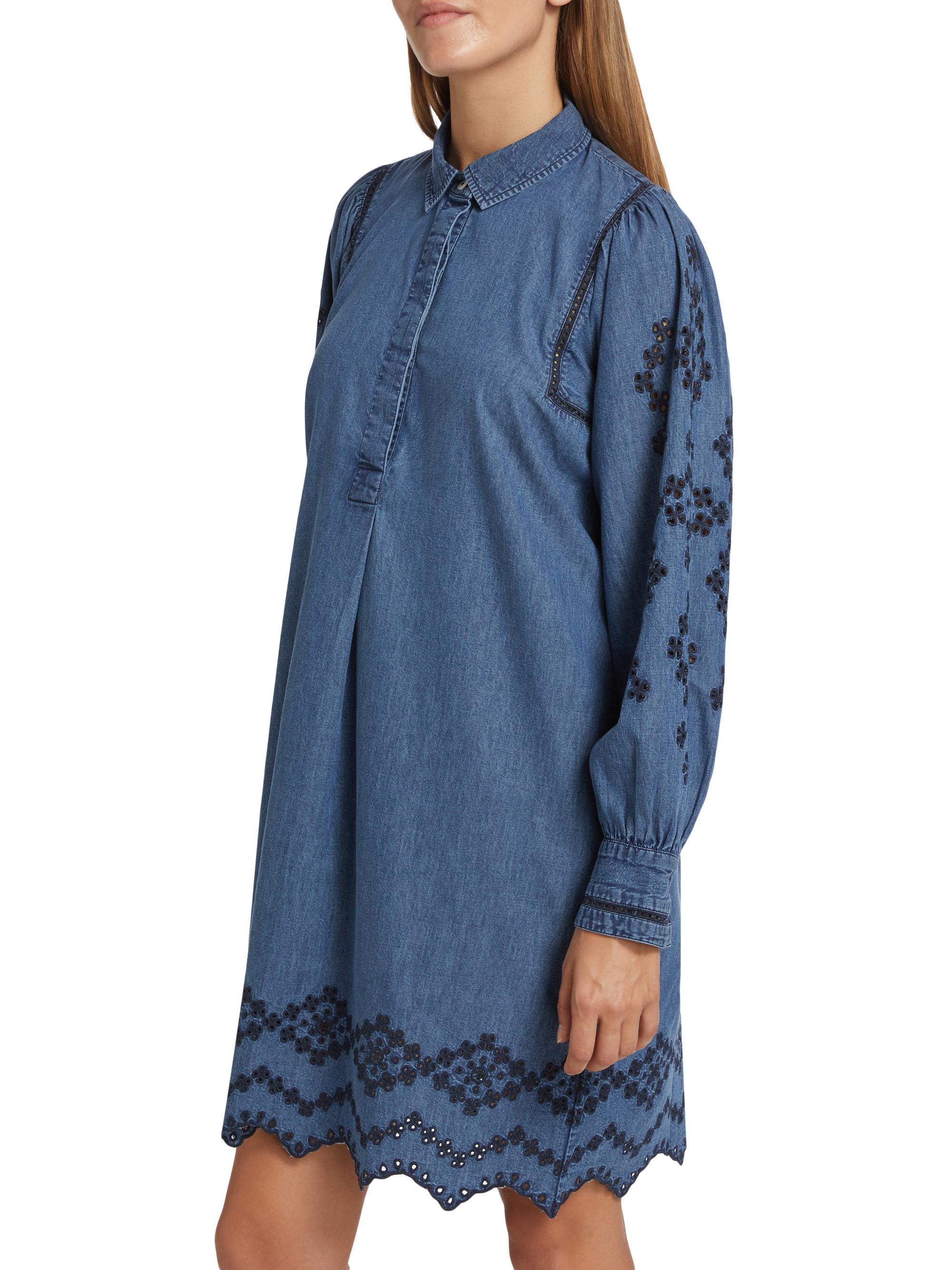 Rails Fernanda Denim Shift Dress | Saks Fifth Avenue