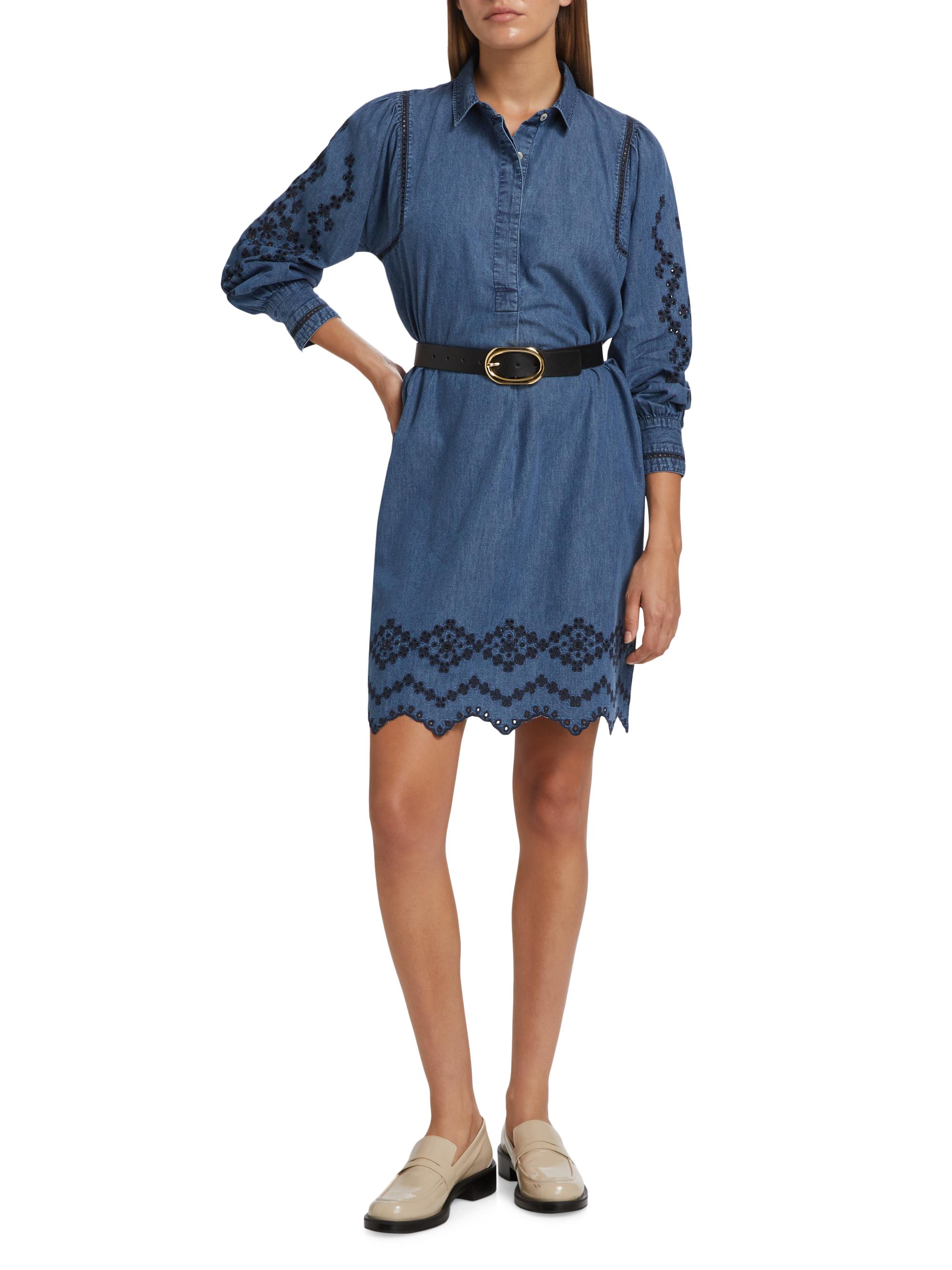 Rails Fernanda Denim Shift Dress | Saks Fifth Avenue