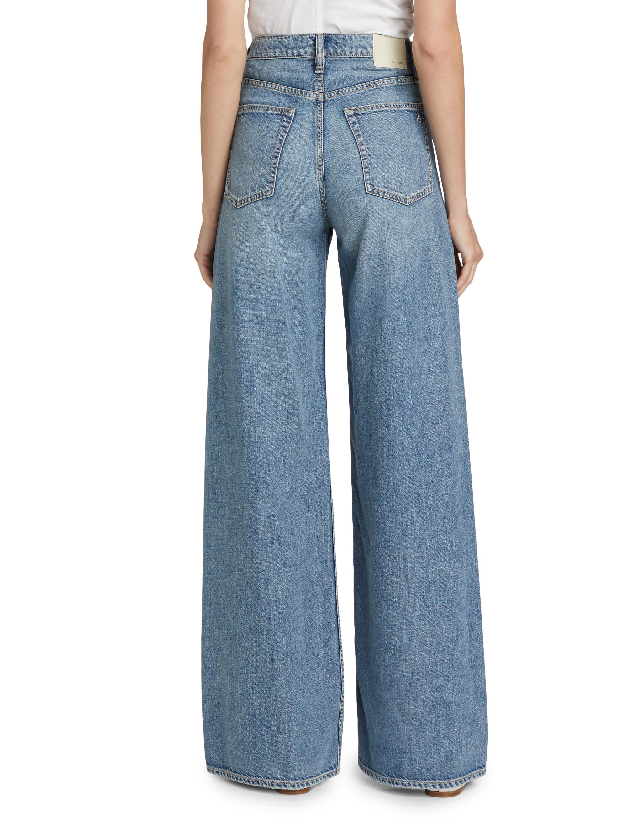 rag & bone Featherweight Sofie Wide-Leg Jeans | Saks Fifth Avenue