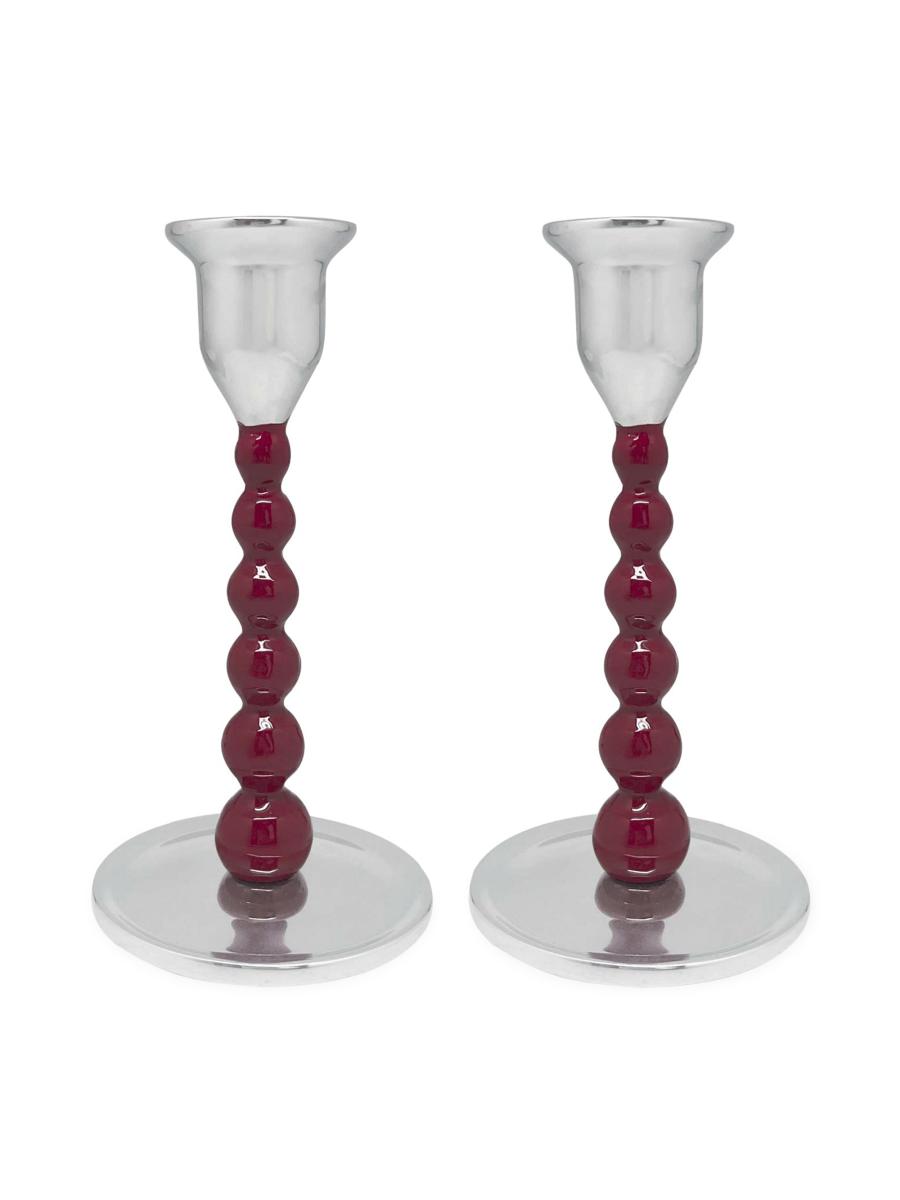 Mariposa String Of Pearls Pearled Red 2-Piece Candlestick Set | Saks ...