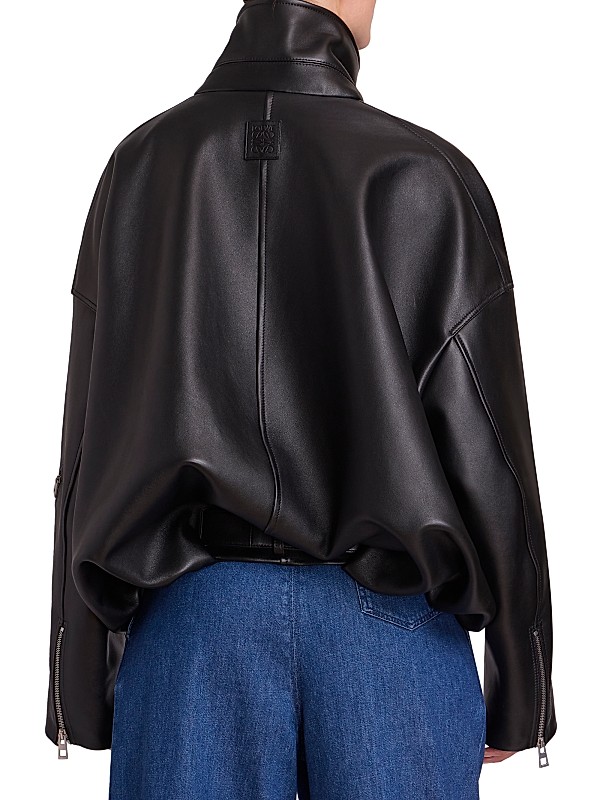 Shop LOEWE Balloon Leather Jacket | Saks Fifth Avenue Shop LOEWE Balloon Leather Jacket | Saks Fifth Avenue