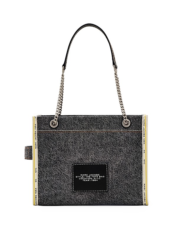 Shop Marc Jacobs The Denim Chain Medium Tote Bag | Saks Shop Marc Jacobs The Denim Chain Medium Tote Bag | Saks