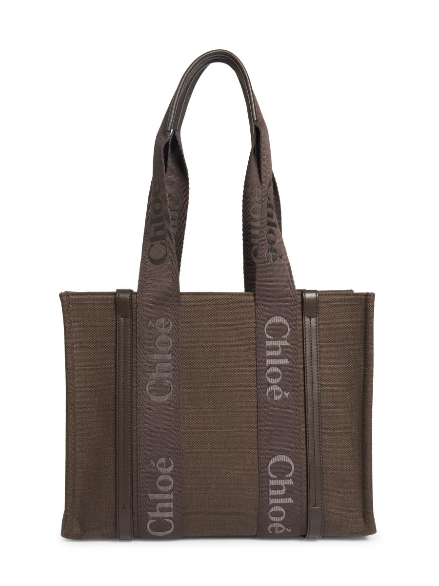 Shop Chloé Medium Linen-Leather Tote Bag | Saks Fifth Avenue