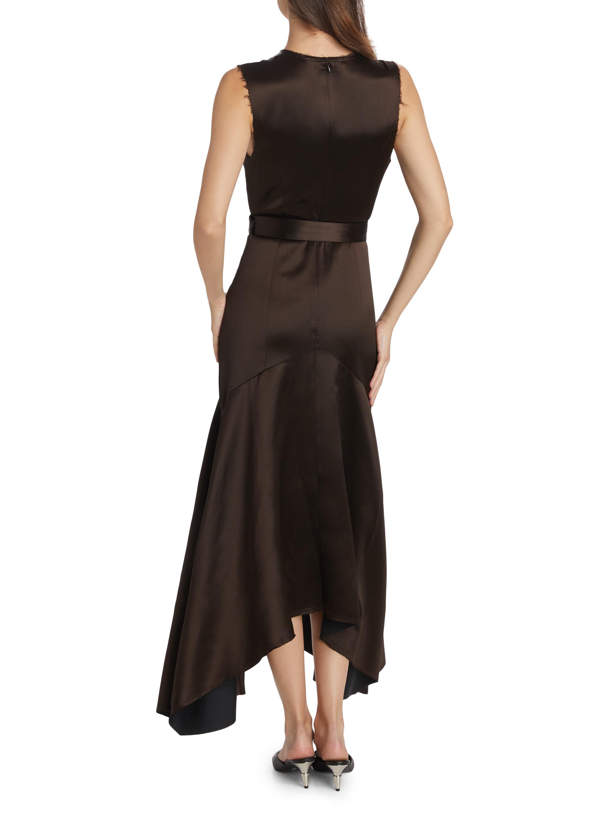 Nicholas the Label Carla Belted Satin Maxi Dress | Saks Fifth Avenue
