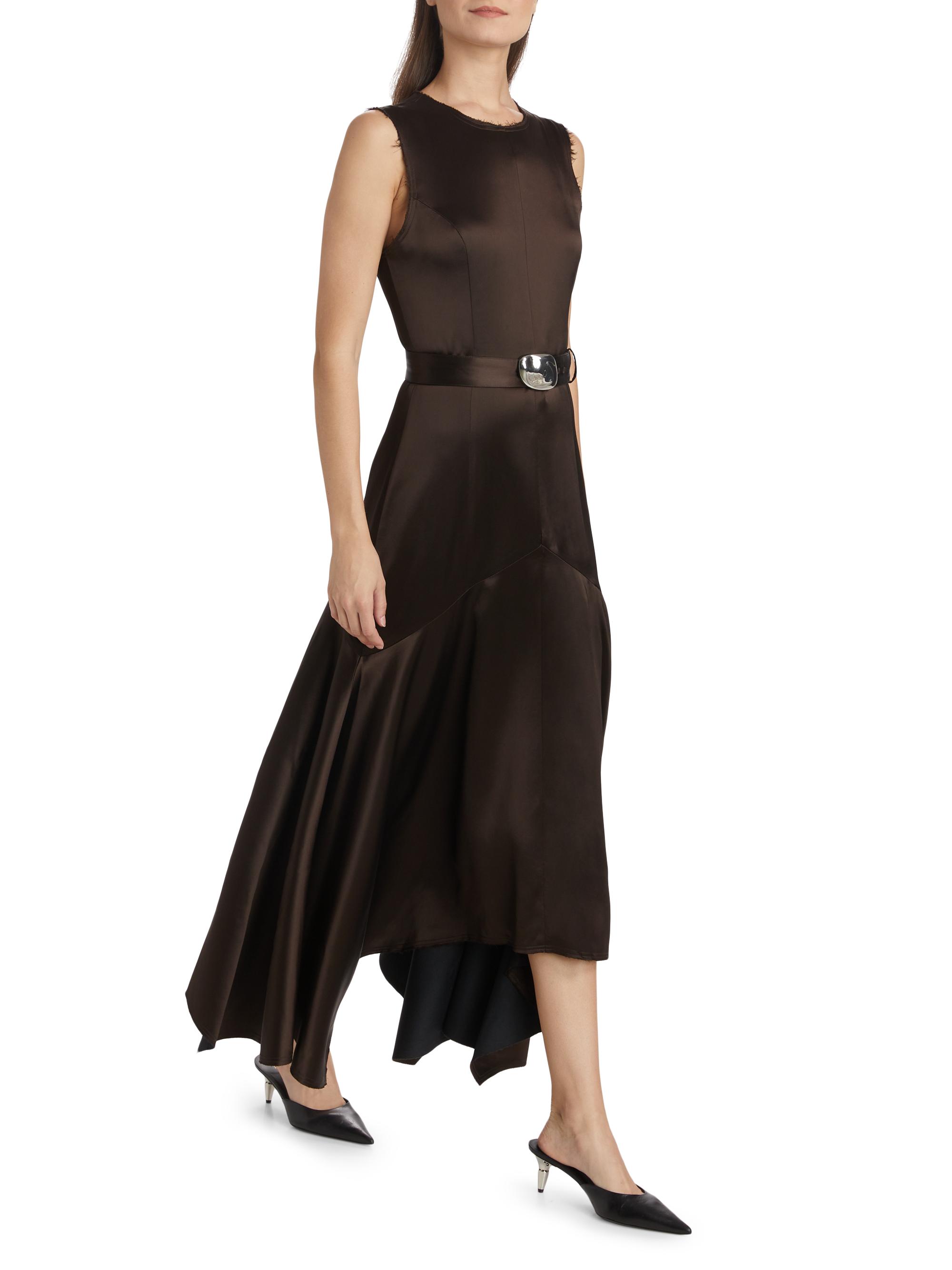 Nicholas the Label Carla Belted Satin Maxi Dress | Saks Fifth Avenue