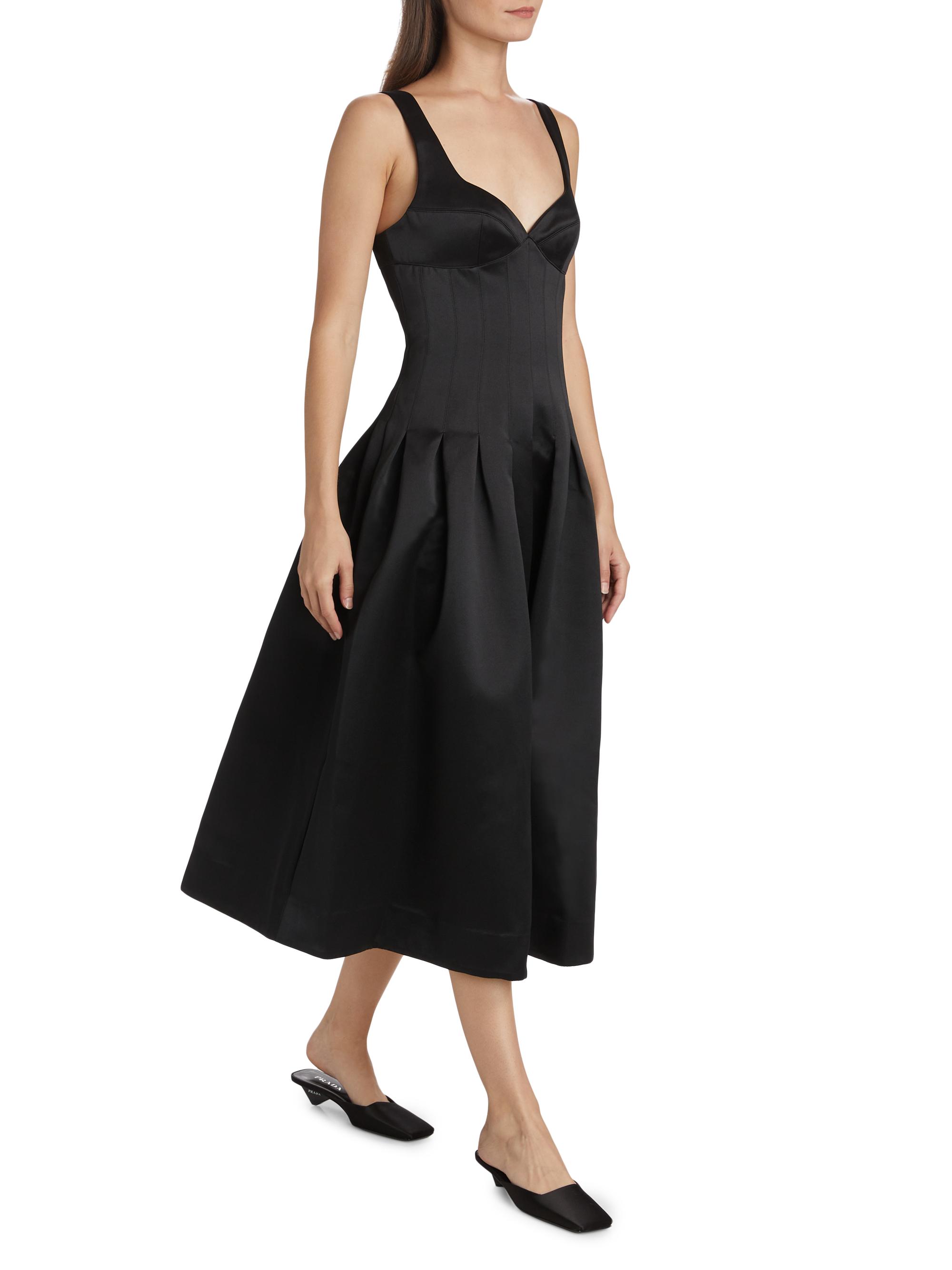 Shop Nicholas the Label Cory Corset-Waist Midi-Dress | Saks Fifth Avenue