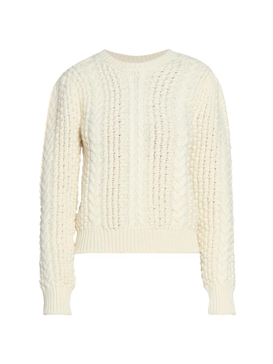 Isabel Marant Otilia Wool Cable-Knit Sweater | Saks Fifth Avenue