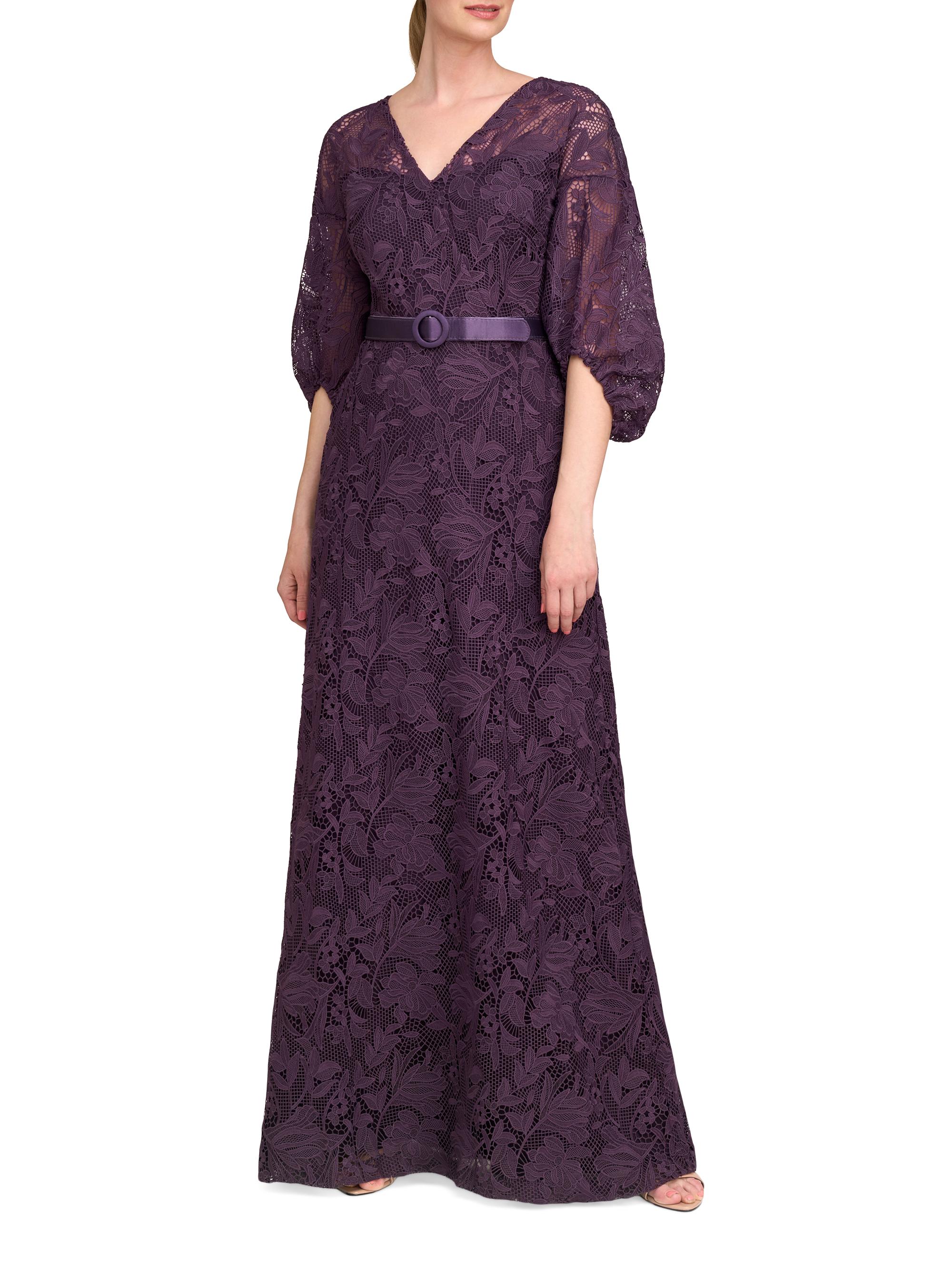 Kay Unger Delaney Lace A-Line Gown | Saks Fifth Avenue