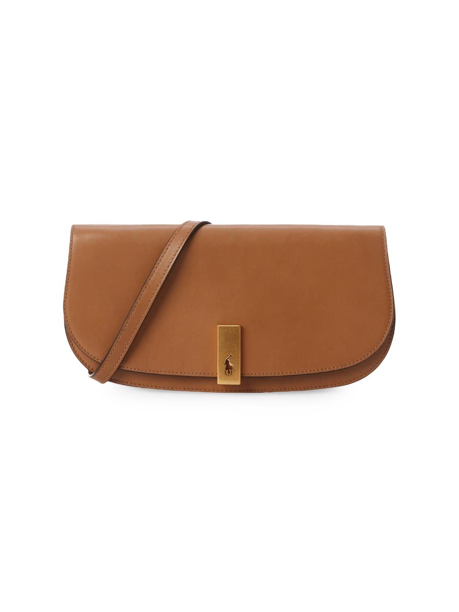 Polo Ralph Lauren Polo ID Convertible Leather Clutch | Saks Fifth Avenue
