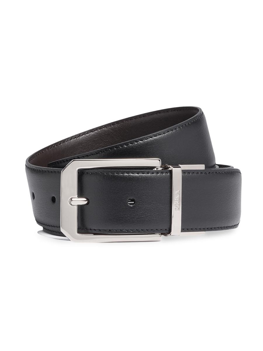 ZEGNA Reversible Leather Belt | Saks Fifth Avenue