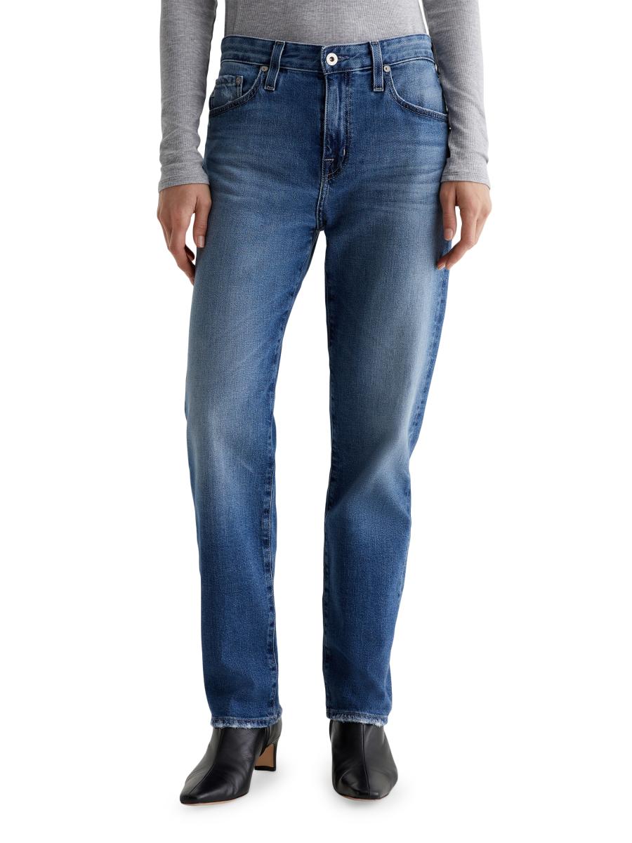 Shop AG Jeans Ex-Boyfriend Mid-Rise Stretch Tapered Jeans | Saks Fifth ...