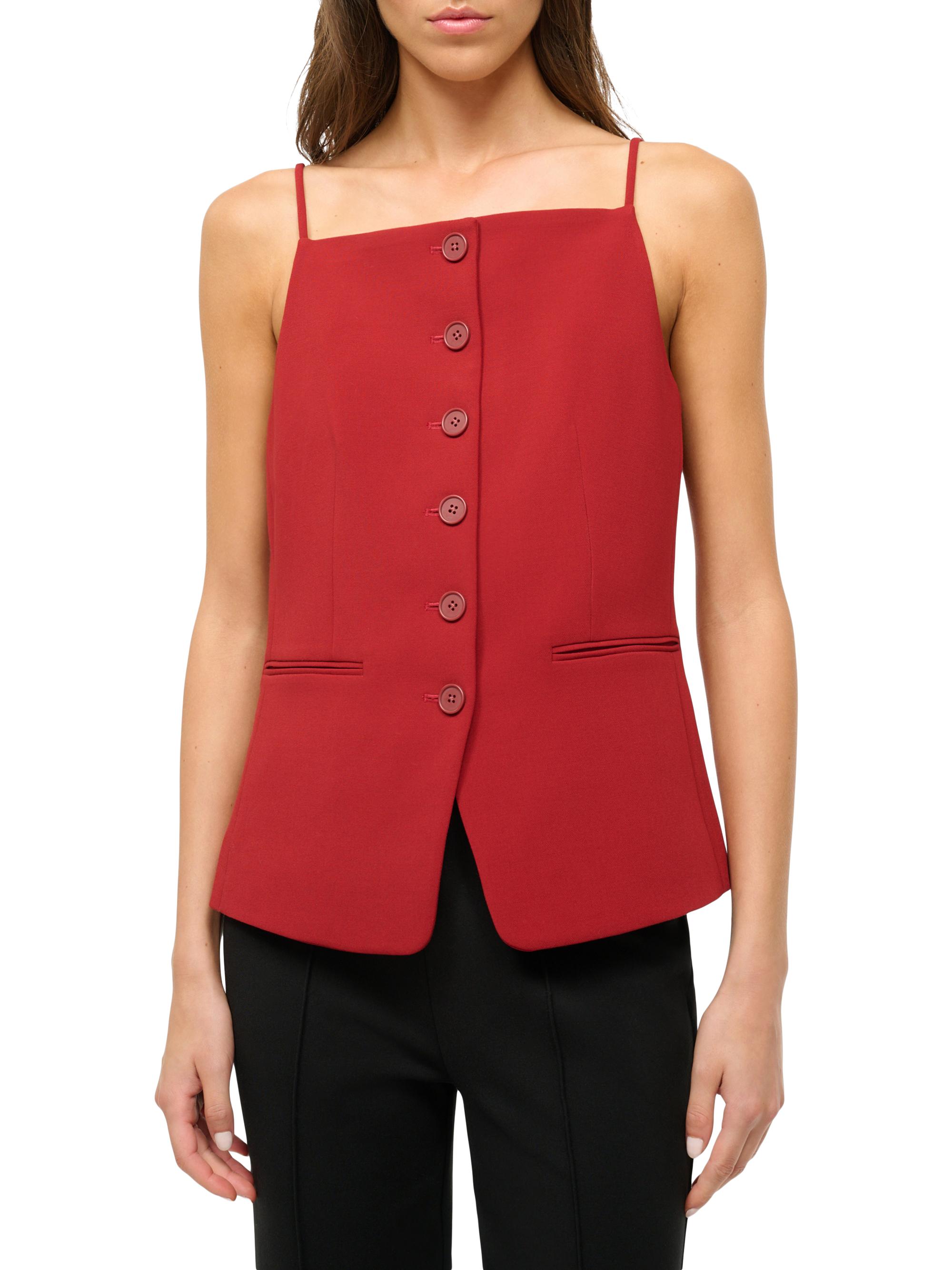 Staud Una Button-Front Top | Saks Fifth Avenue