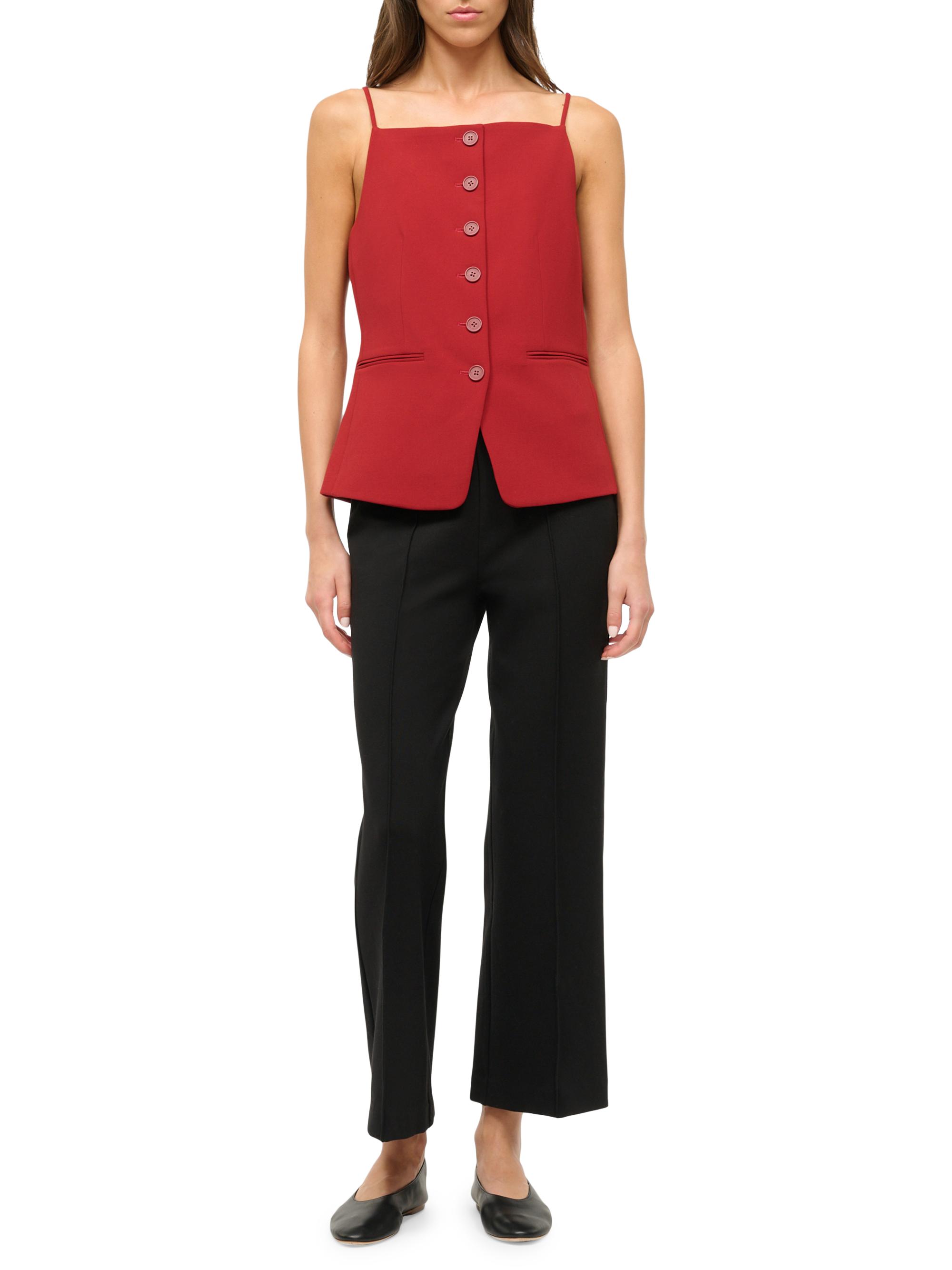 Staud Una Button-Front Top | Saks Fifth Avenue