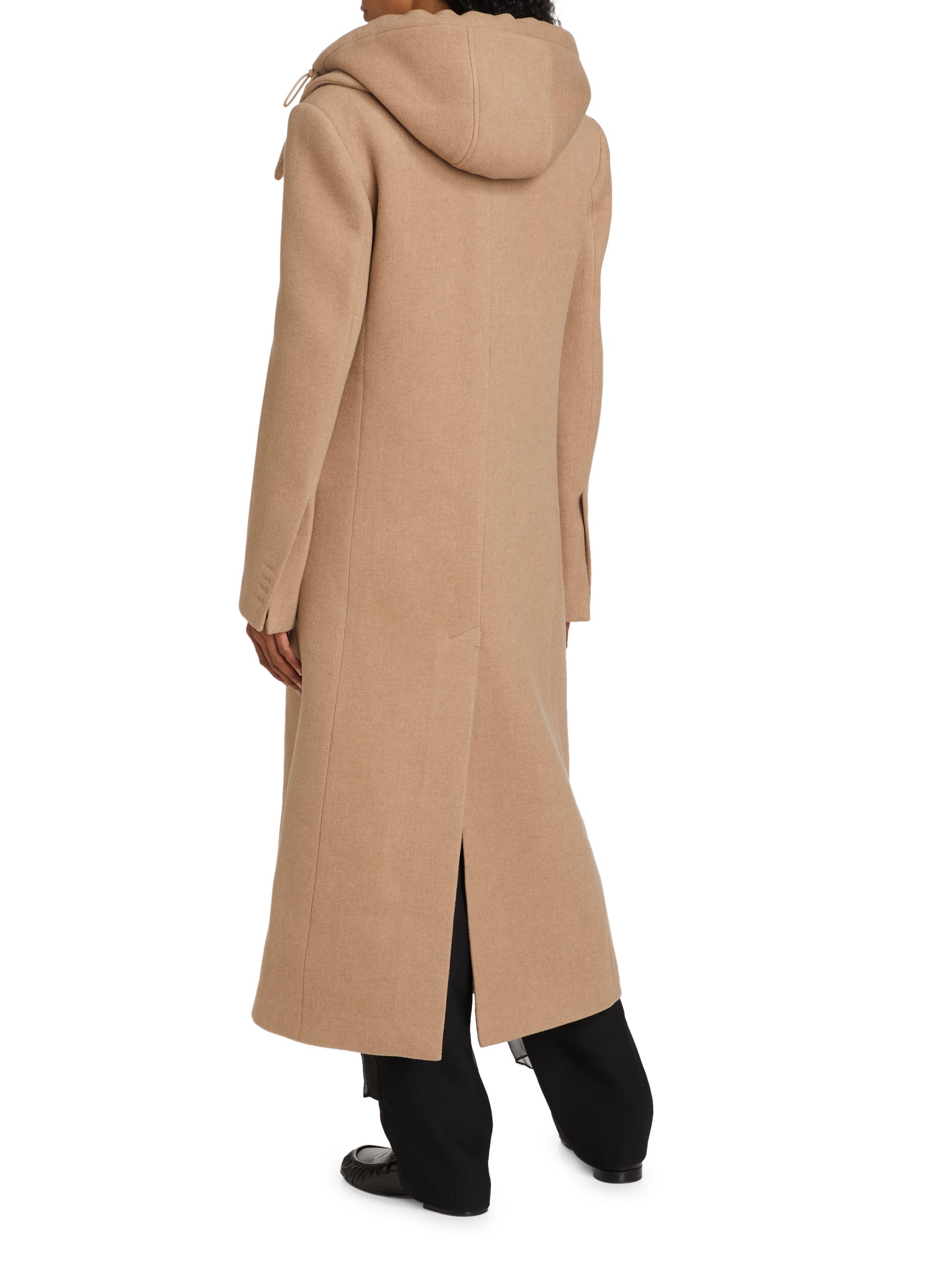 Proenza Schouler Reed Hooded Melange Wool Coat | Saks Fifth Avenue