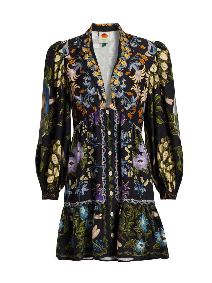 Shop Farm Rio Winter Garden Minidress | Saks Fifth Avenue