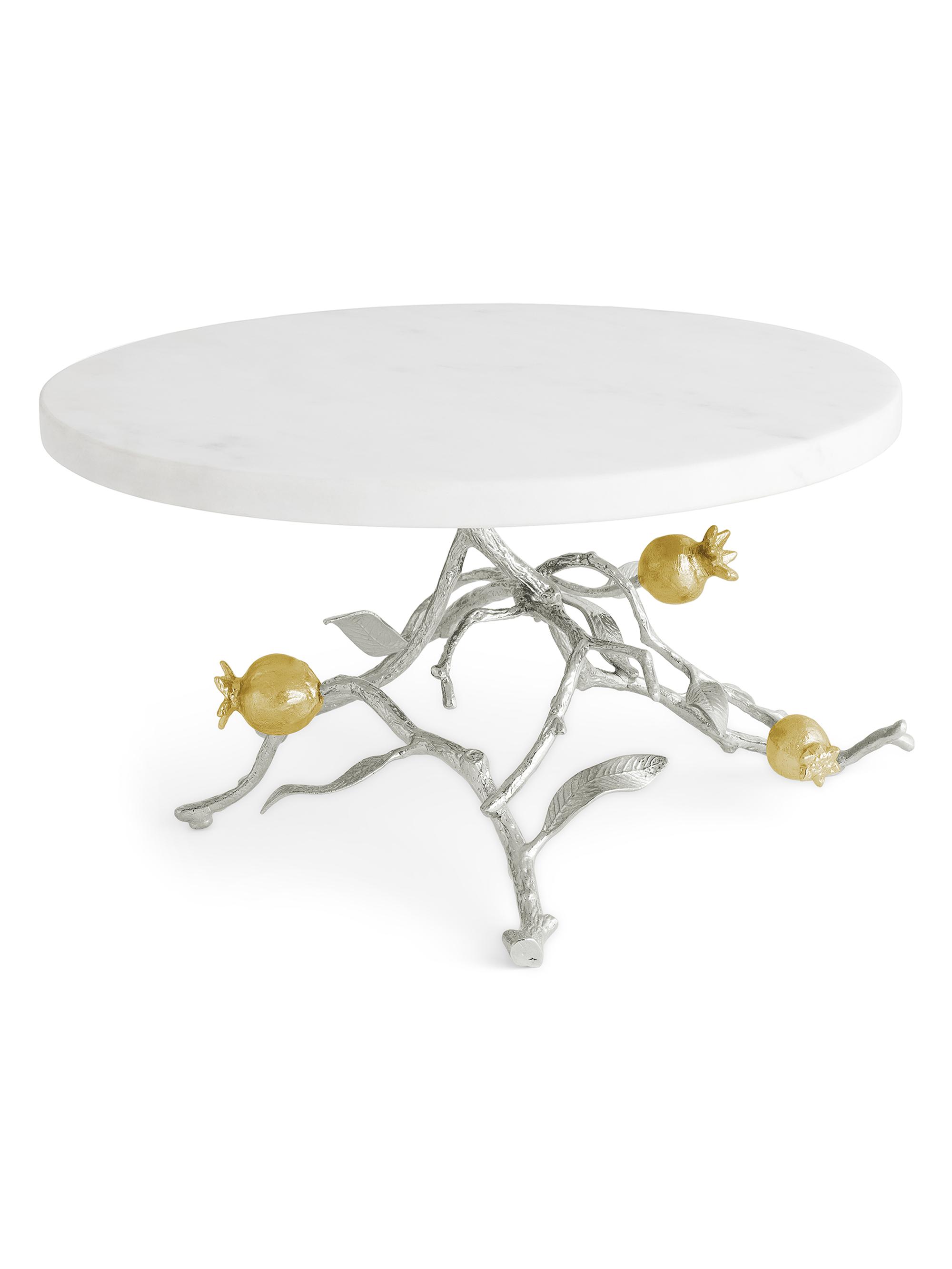 Michael Aram Pomegranate Silver & Gold Cake Stand | Saks Fifth Avenue