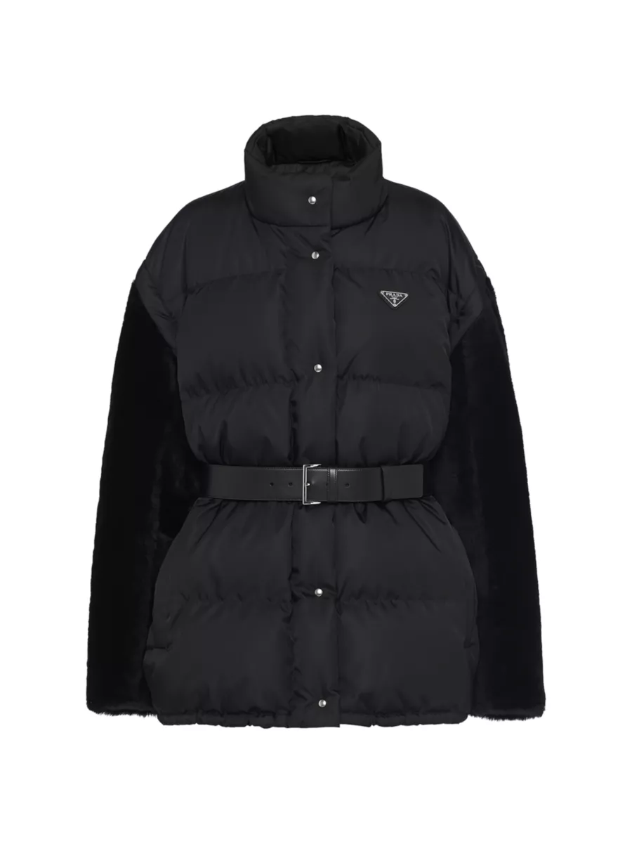 Shop Prada Re-Nylon Down Jacket | Saks Fifth Avenue Shop Prada Re-Nylon Down Jacket | Saks Fifth Avenue