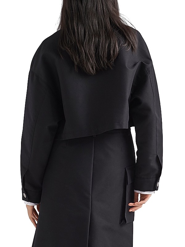 Shop Prada Technical Canvas Blouson Jacket | Saks Fifth Avenue Shop Prada Technical Canvas Blouson Jacket | Saks Fifth Avenue