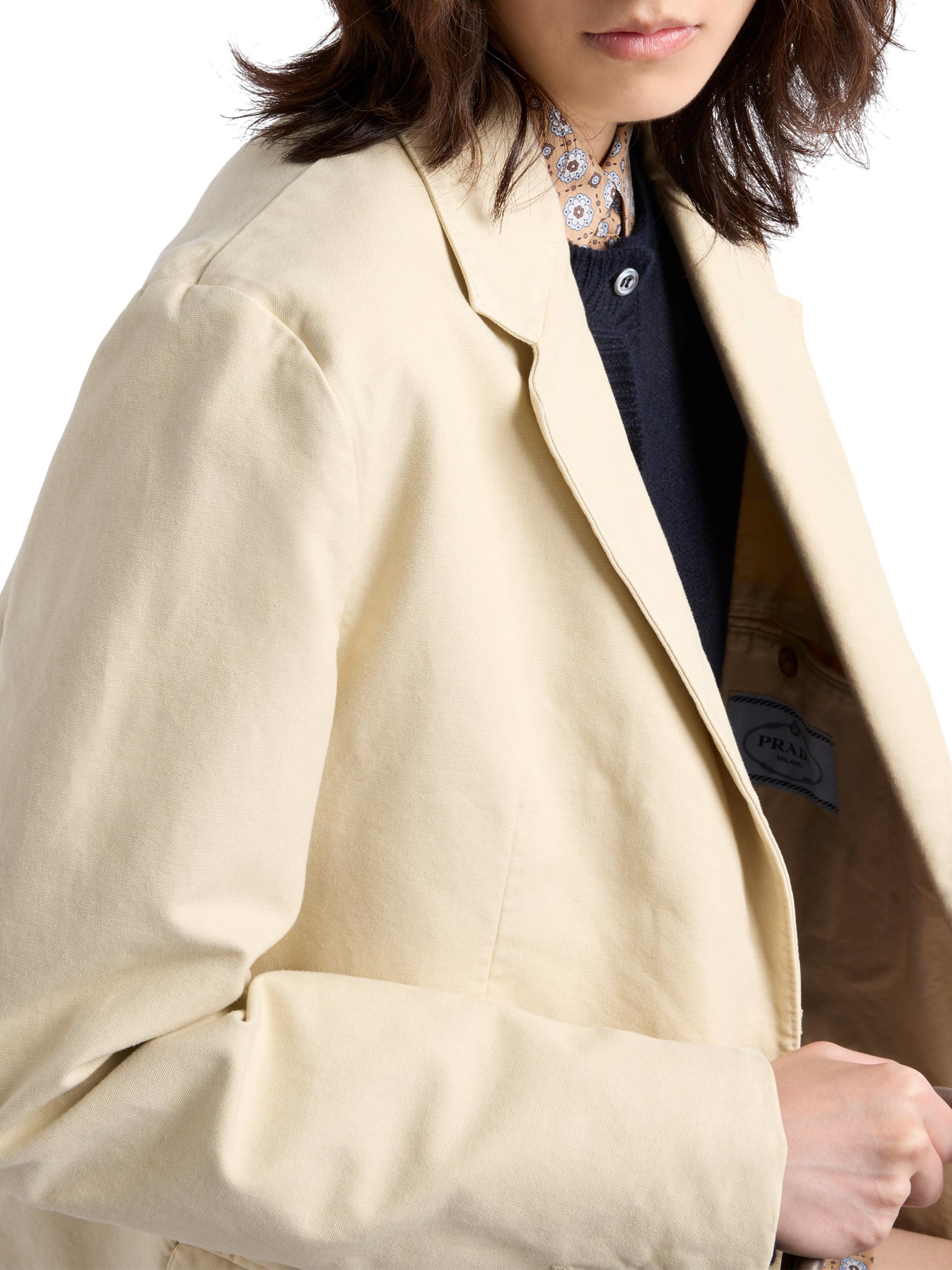 Prada Single Breasted Old Canvas Jacket | Saks Fifth Avenue
