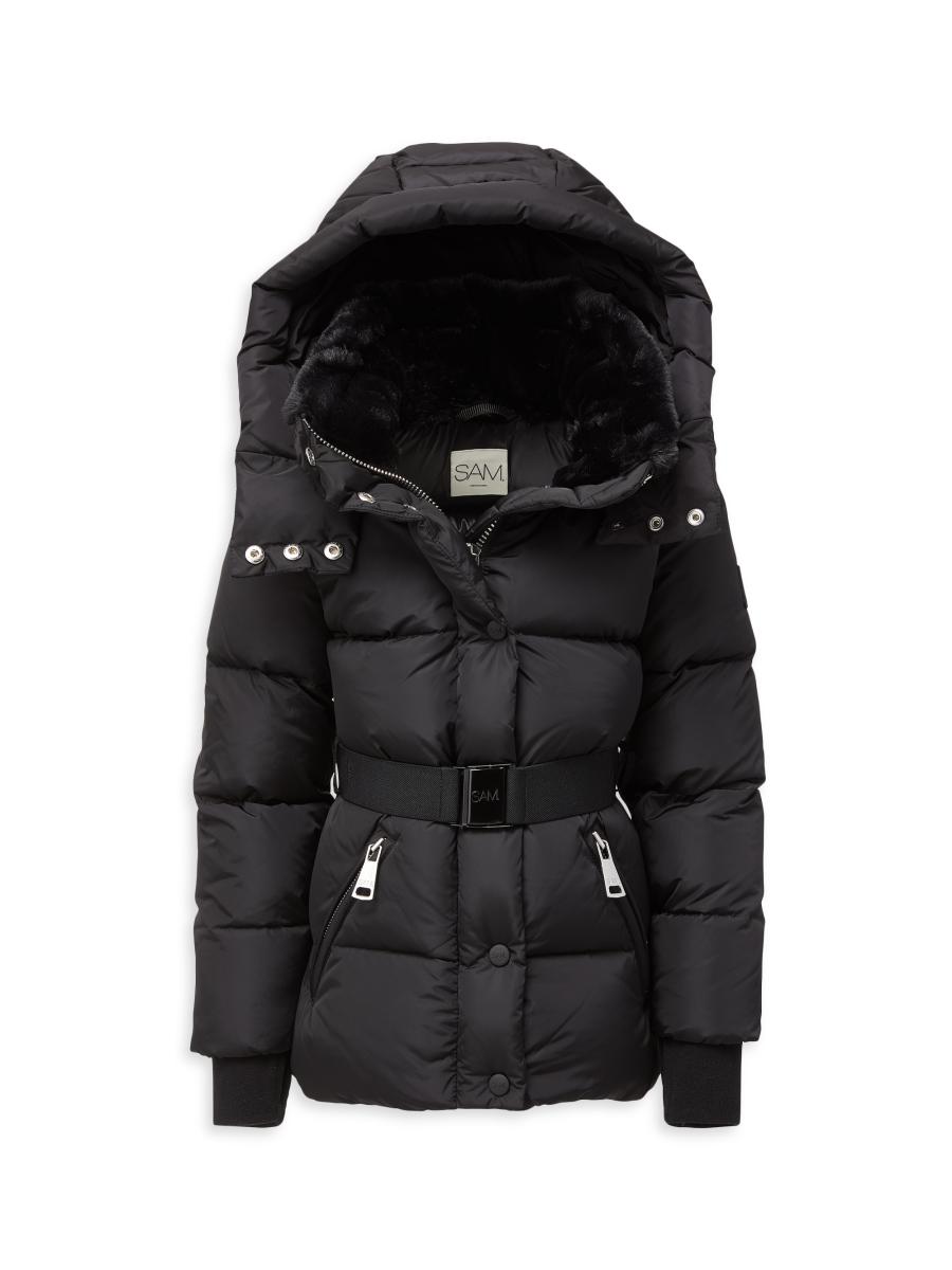 SAM. Little Girl's & Girl's Romy Faux Fur-Trimmed Puffer Jacket | Saks ...