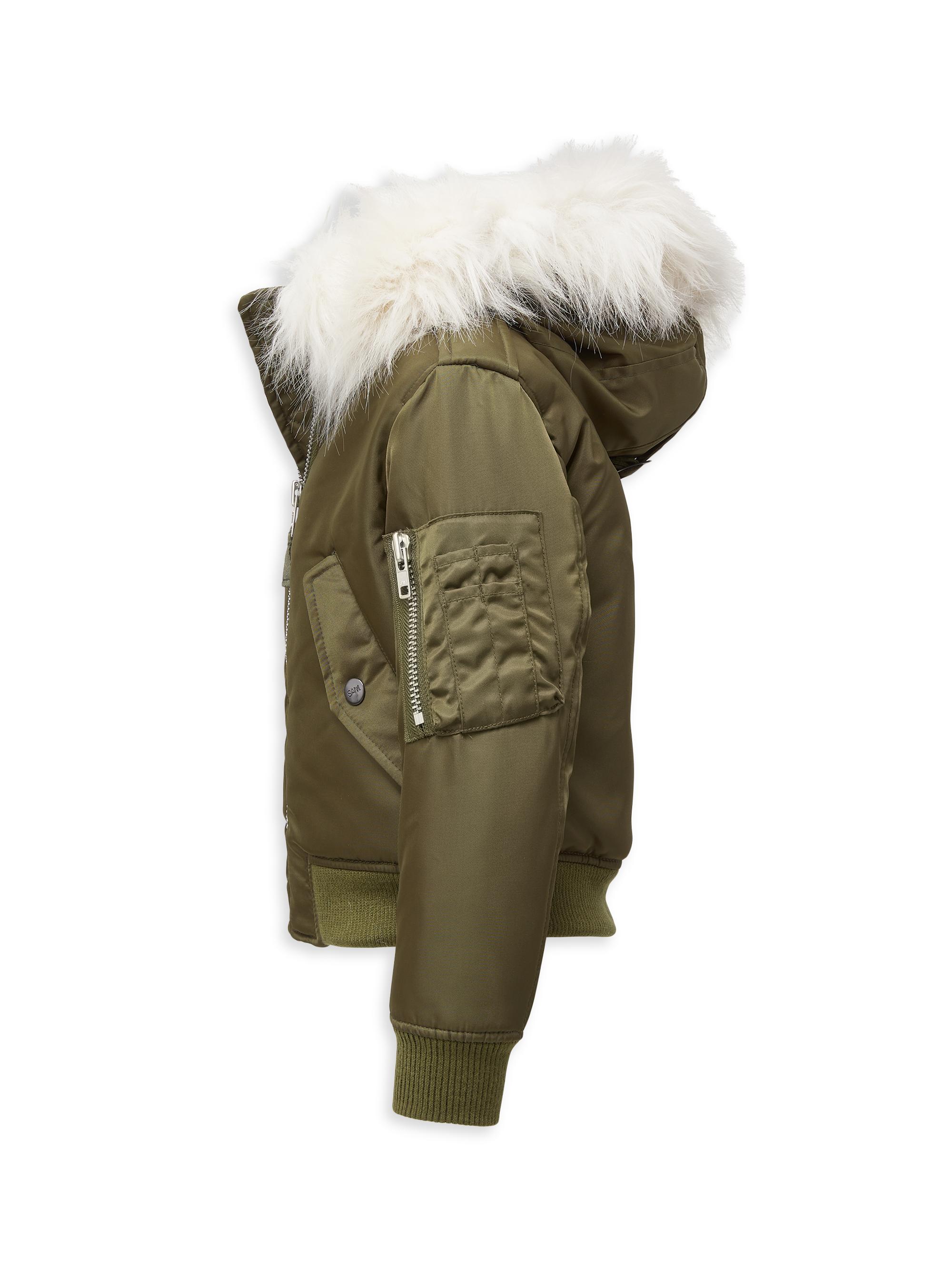 SAM. Little Girl's & Girl's Jenny Faux Fur-Trimmed Bomber Jacket | Saks ...