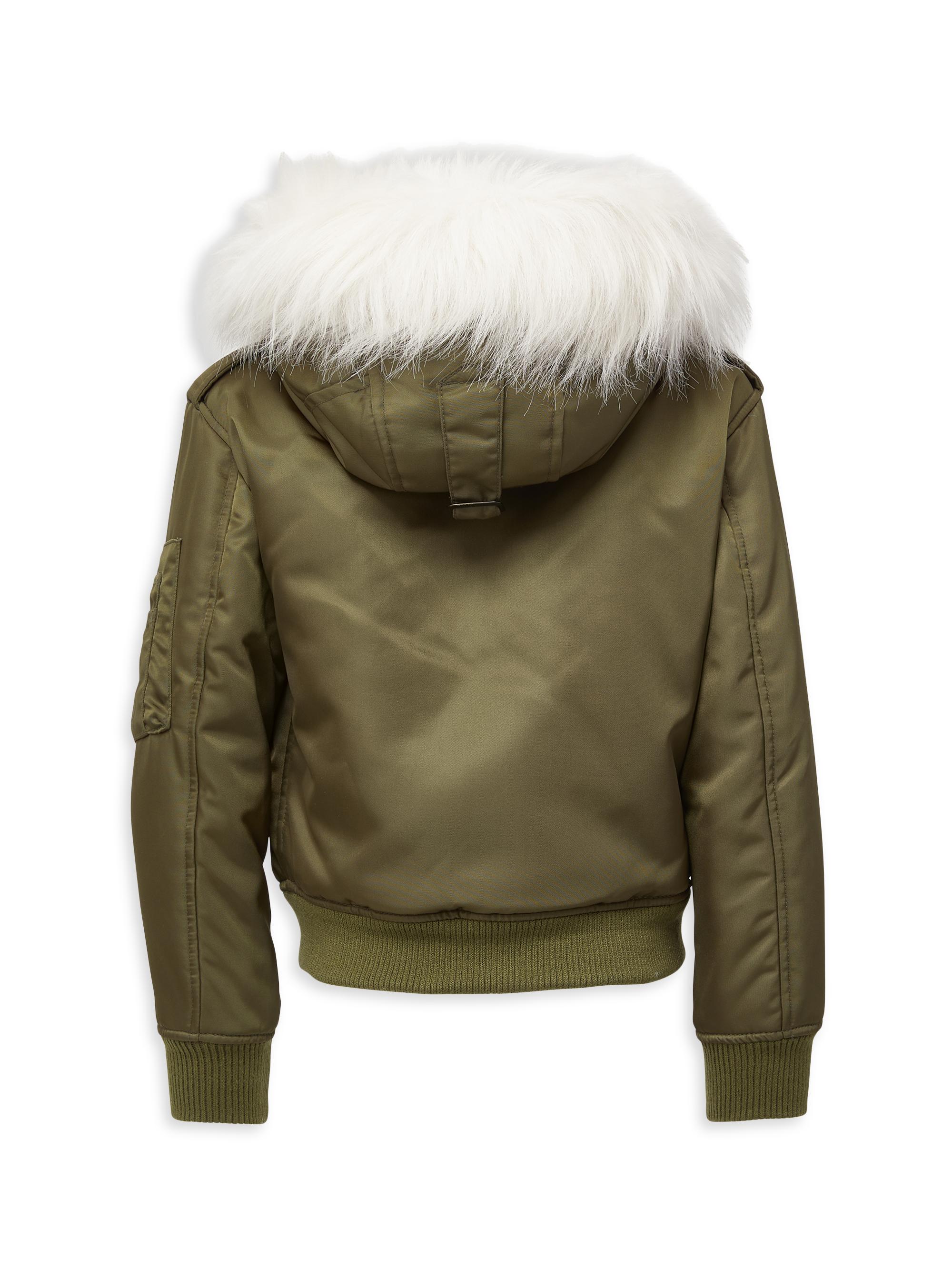 SAM. Little Girl's & Girl's Jenny Faux Fur-Trimmed Bomber Jacket | Saks ...