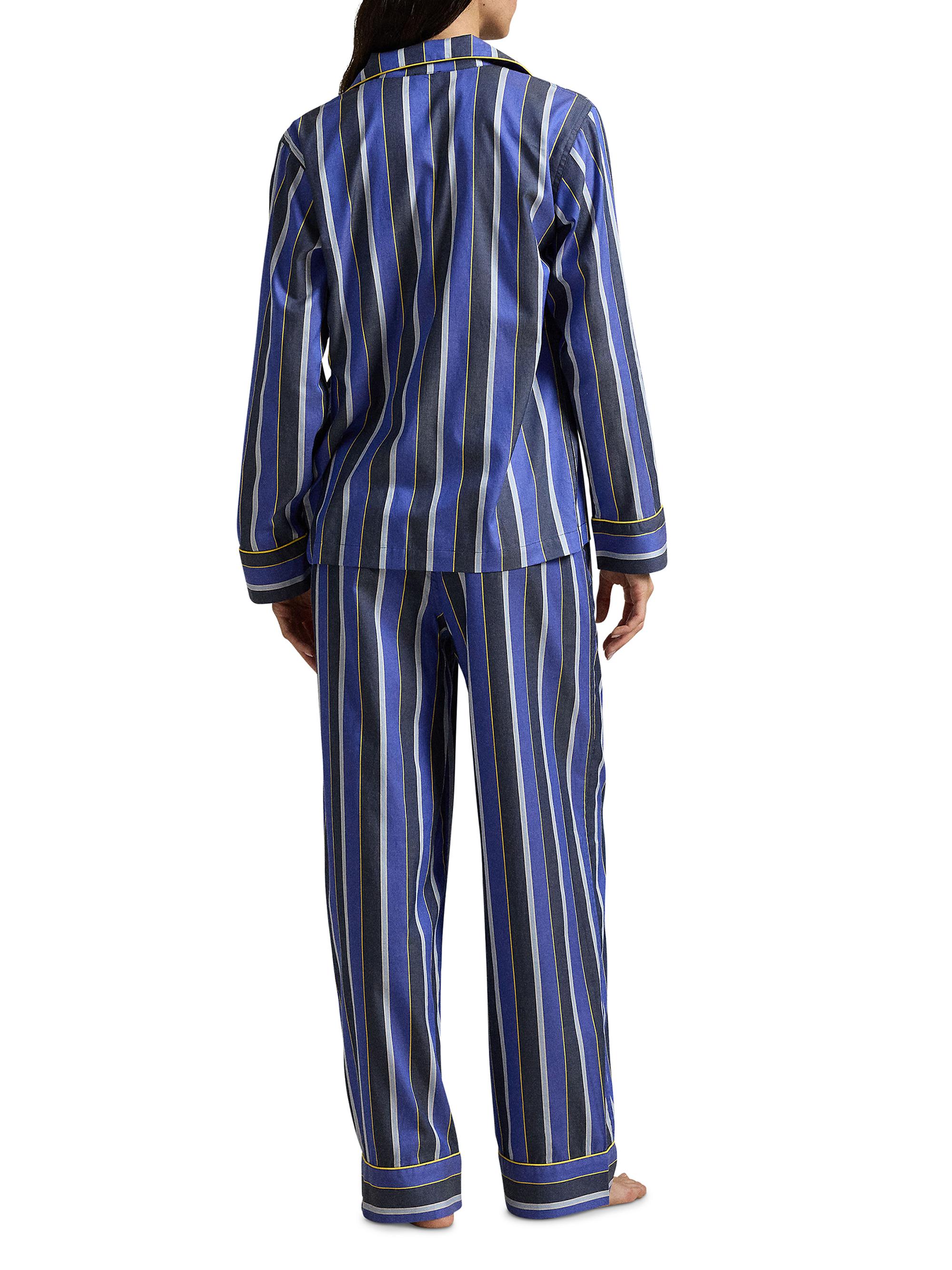 Polo Ralph Lauren Cricket Stripe Madison Striped Cotton-Blend Pajamas ...