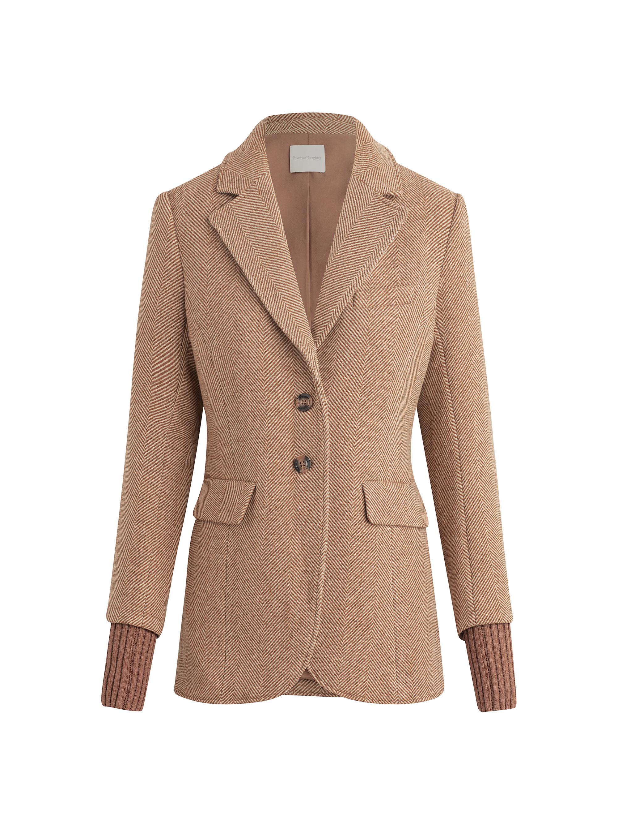 Favorite Daughter The City Wool-Blend Single-Breasted Blazer | Saks Fifth Avenue