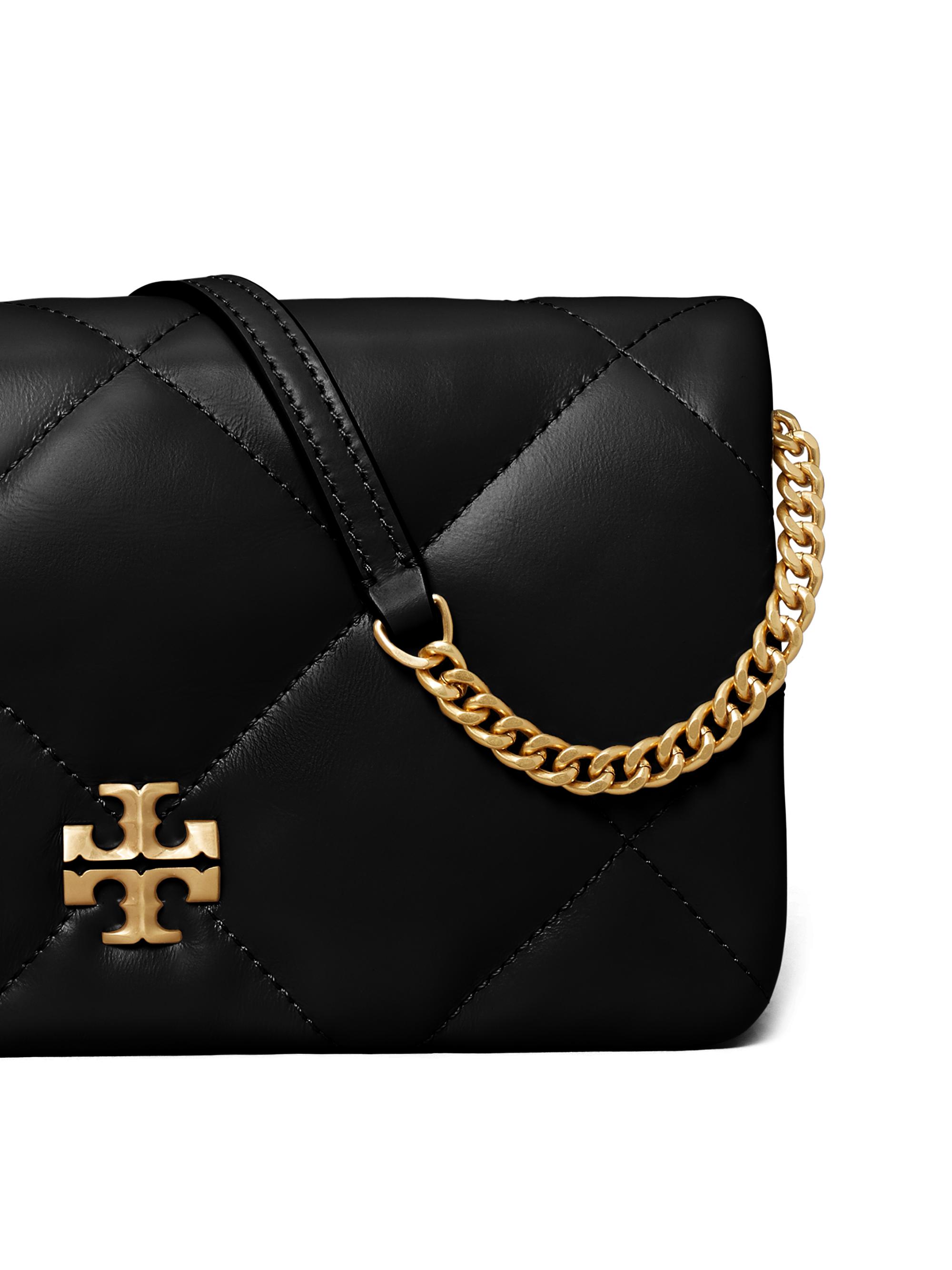 Tory Burch Kira Diamond Leather Chain Wallet | Saks Fifth Avenue