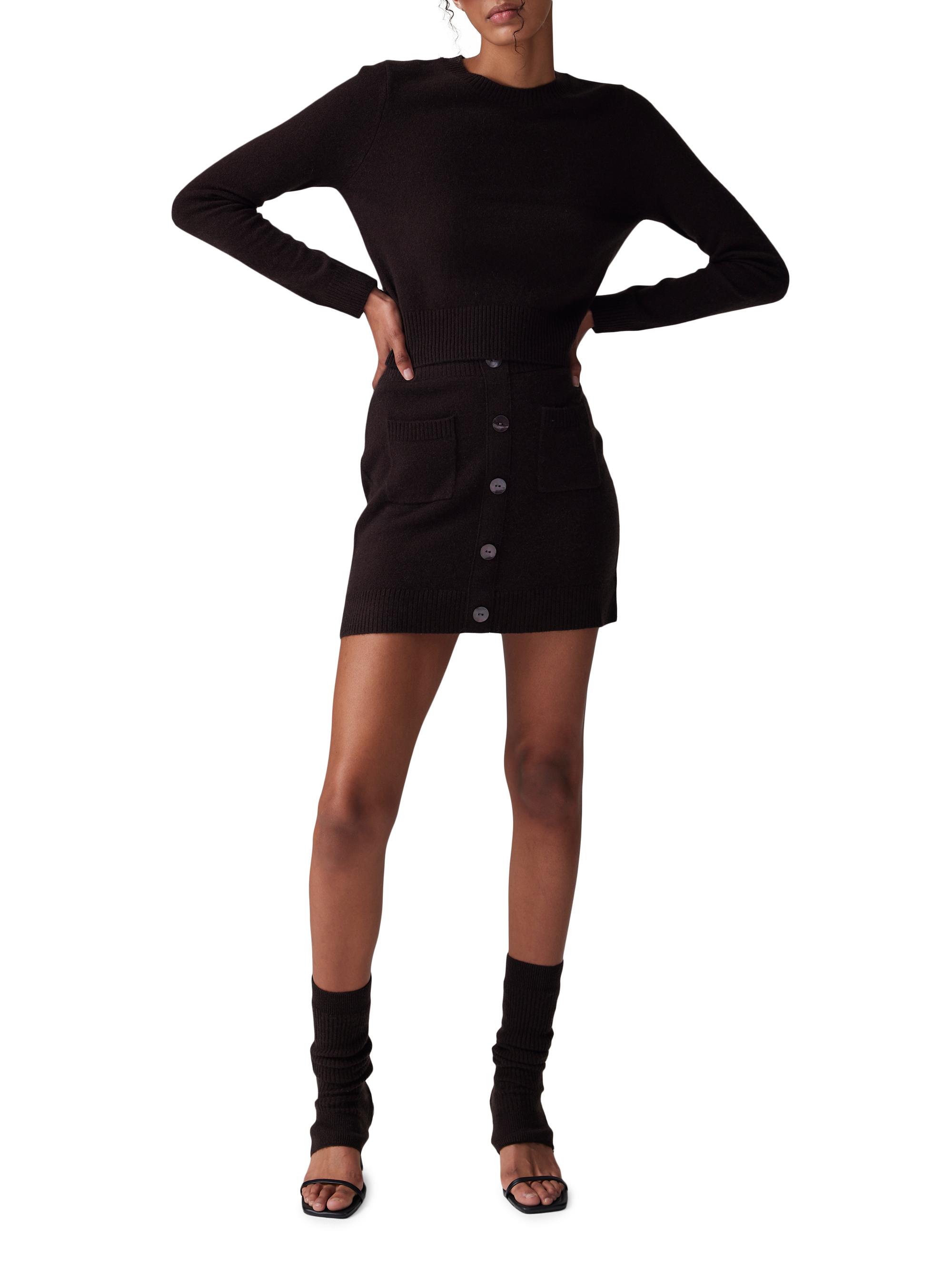 COLORUSH Marvin Knit Cashmere Miniskirt | Saks Fifth Avenue