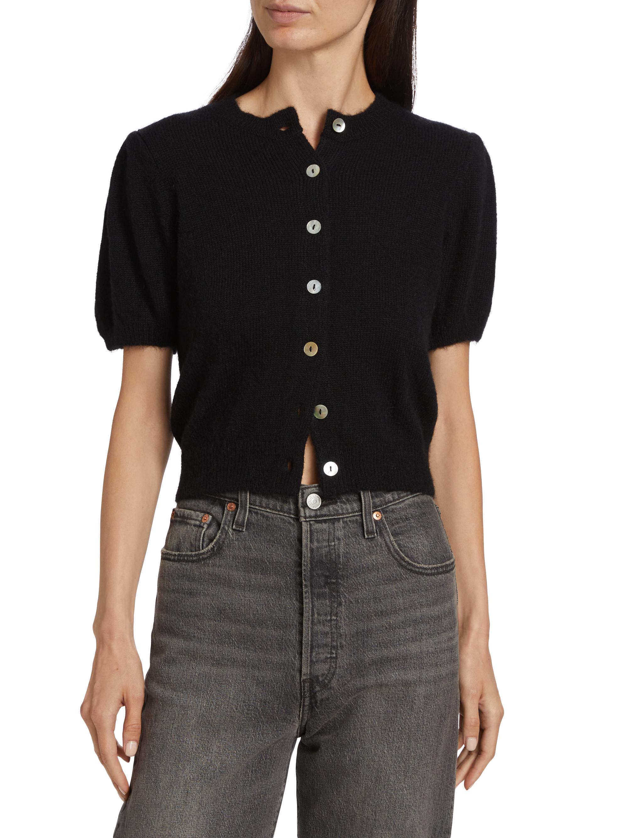 DÔEN Anisa Short-Sleeve Cardigan | Saks Fifth Avenue