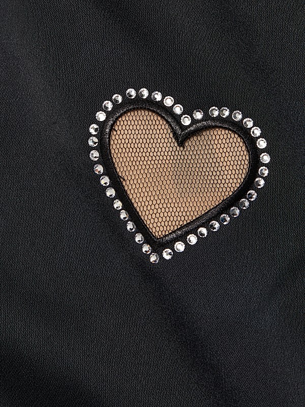 Shop Alice + Olivia Clyde Crystal-Embellished Heart Shift Shop Alice + Olivia Clyde Crystal-Embellished Heart Shift