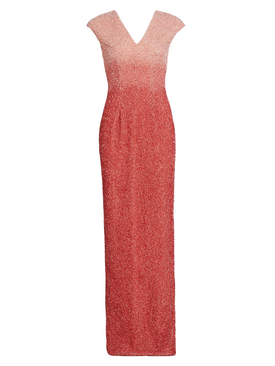 Pamella Roland Sequined Tulle Column Gown | Saks Fifth Avenue