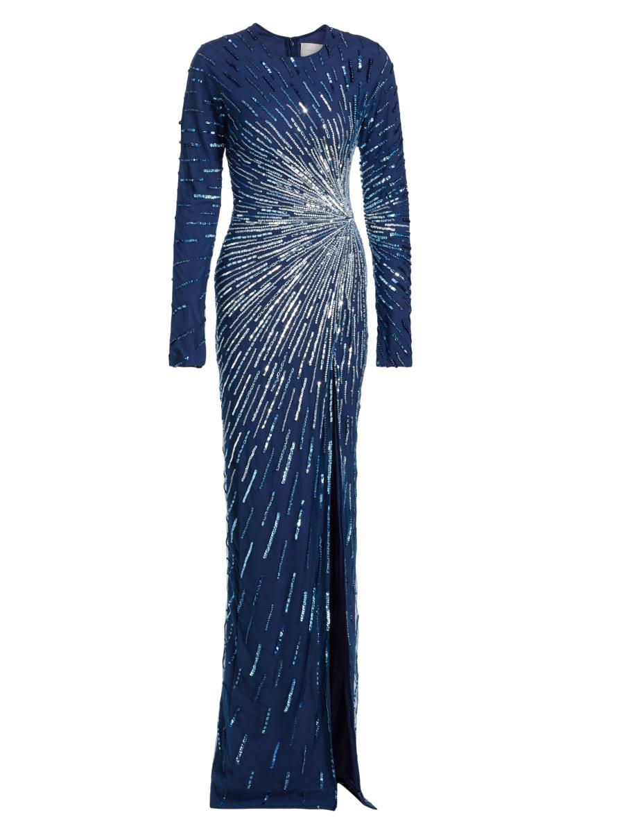 Pamella Roland Starburst Embroidered Tulle Gown | Saks Fifth Avenue