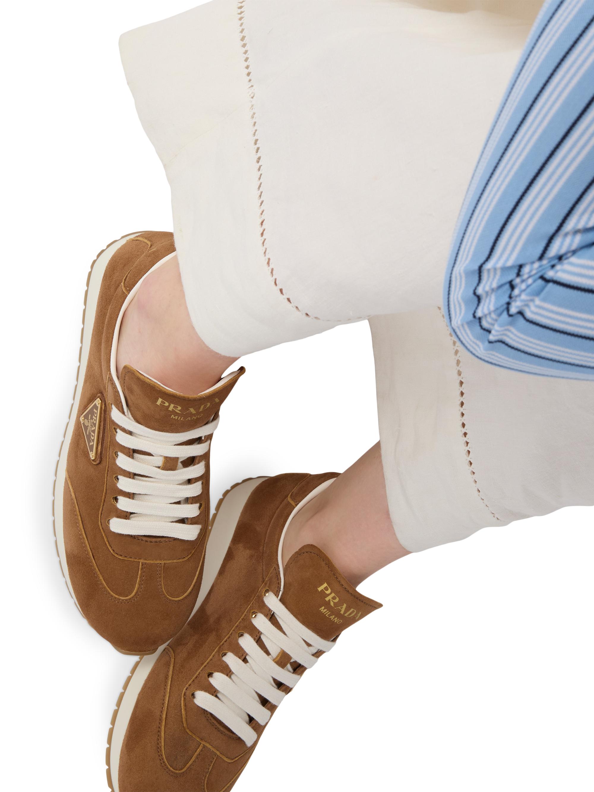 Prada Suede Running Sneakers | Saks Fifth Avenue