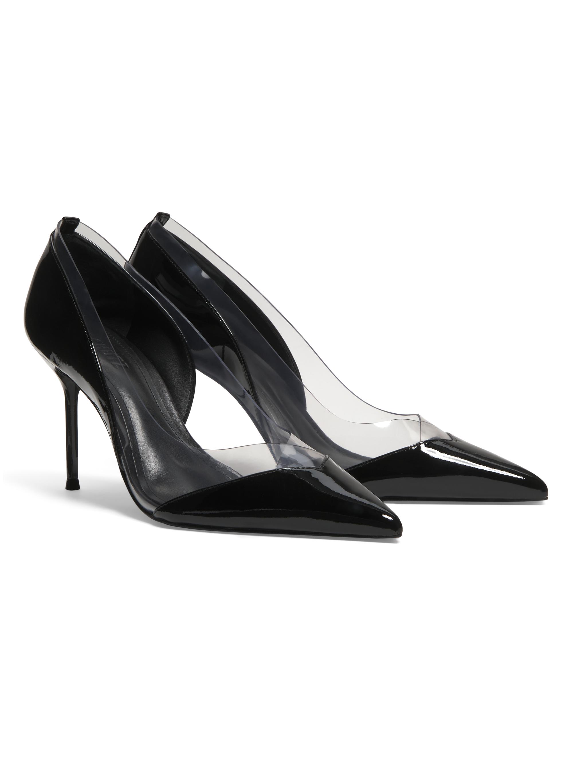 Schutz Andie 90MM Patent Leather & PVC Pumps | Saks Fifth Avenue