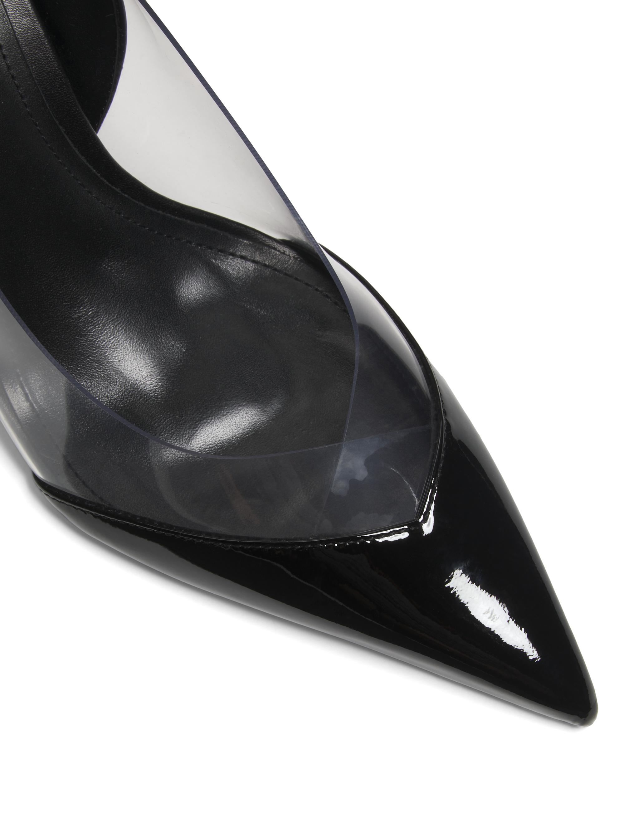 Schutz Andie 90MM Patent Leather & PVC Pumps | Saks Fifth Avenue