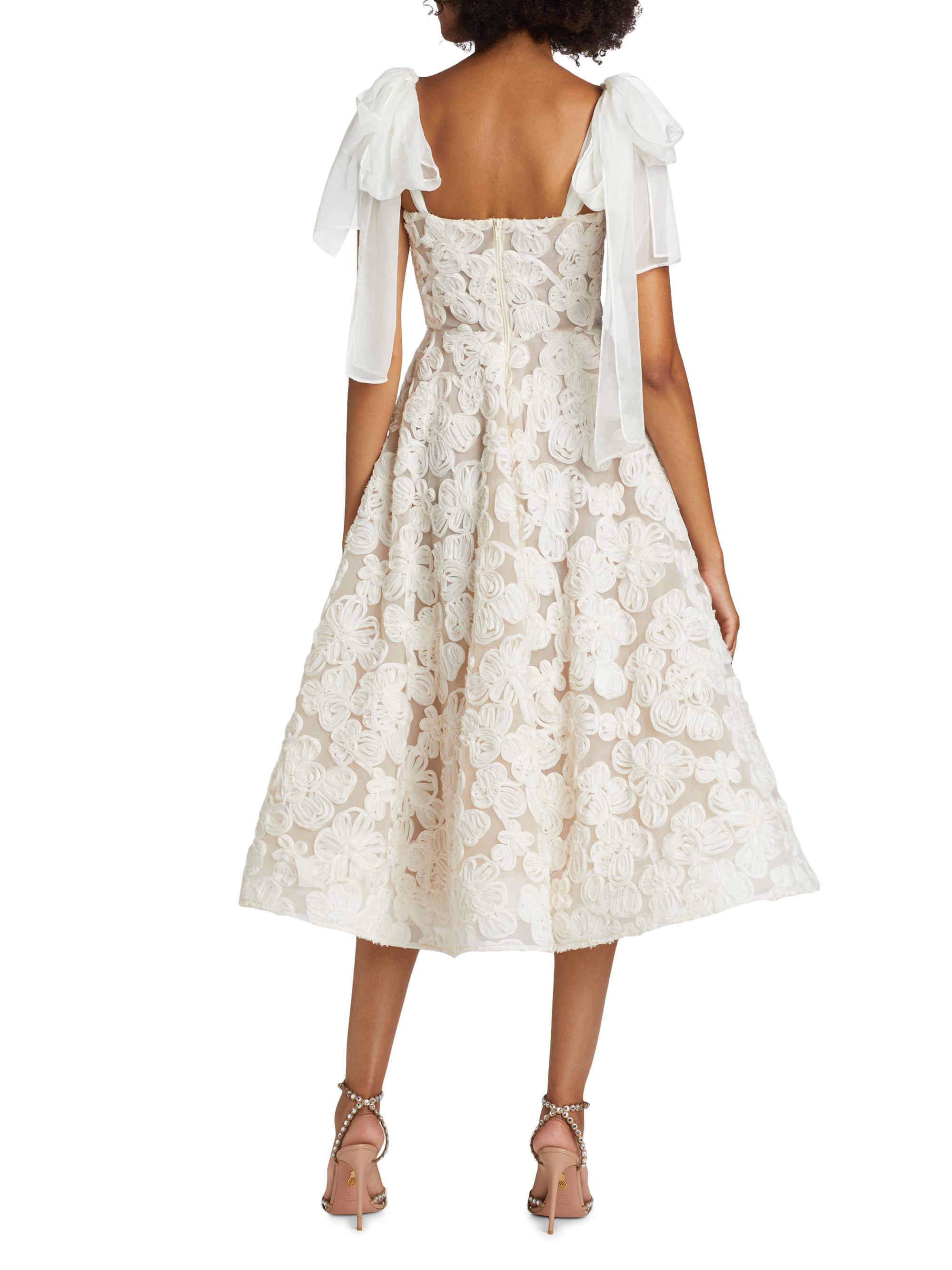 Bronx Banco Sabrina Embroidered A-Line Midi-Dress | Saks Fifth Avenue