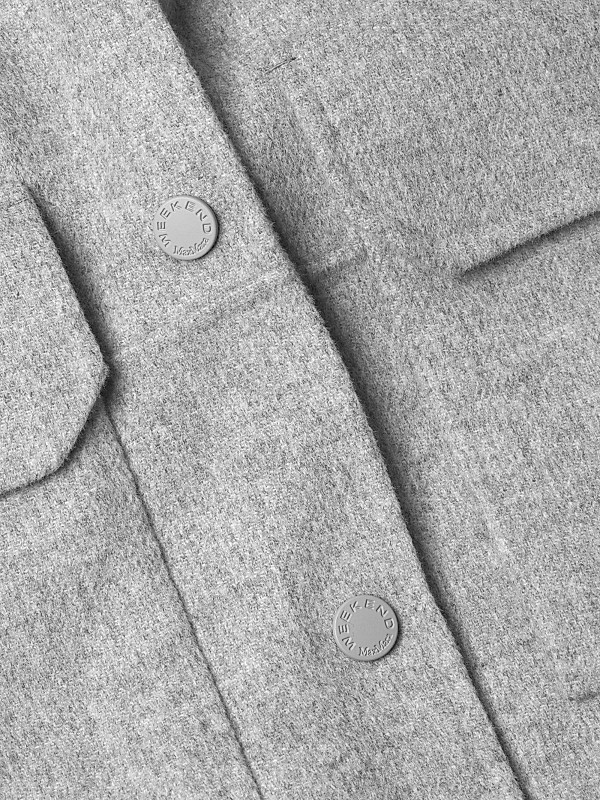 Shop Weekend Max Mara Bussola Wool-Blend Tie-Waist Jacket Shop Weekend Max Mara Bussola Wool-Blend Tie-Waist Jacket