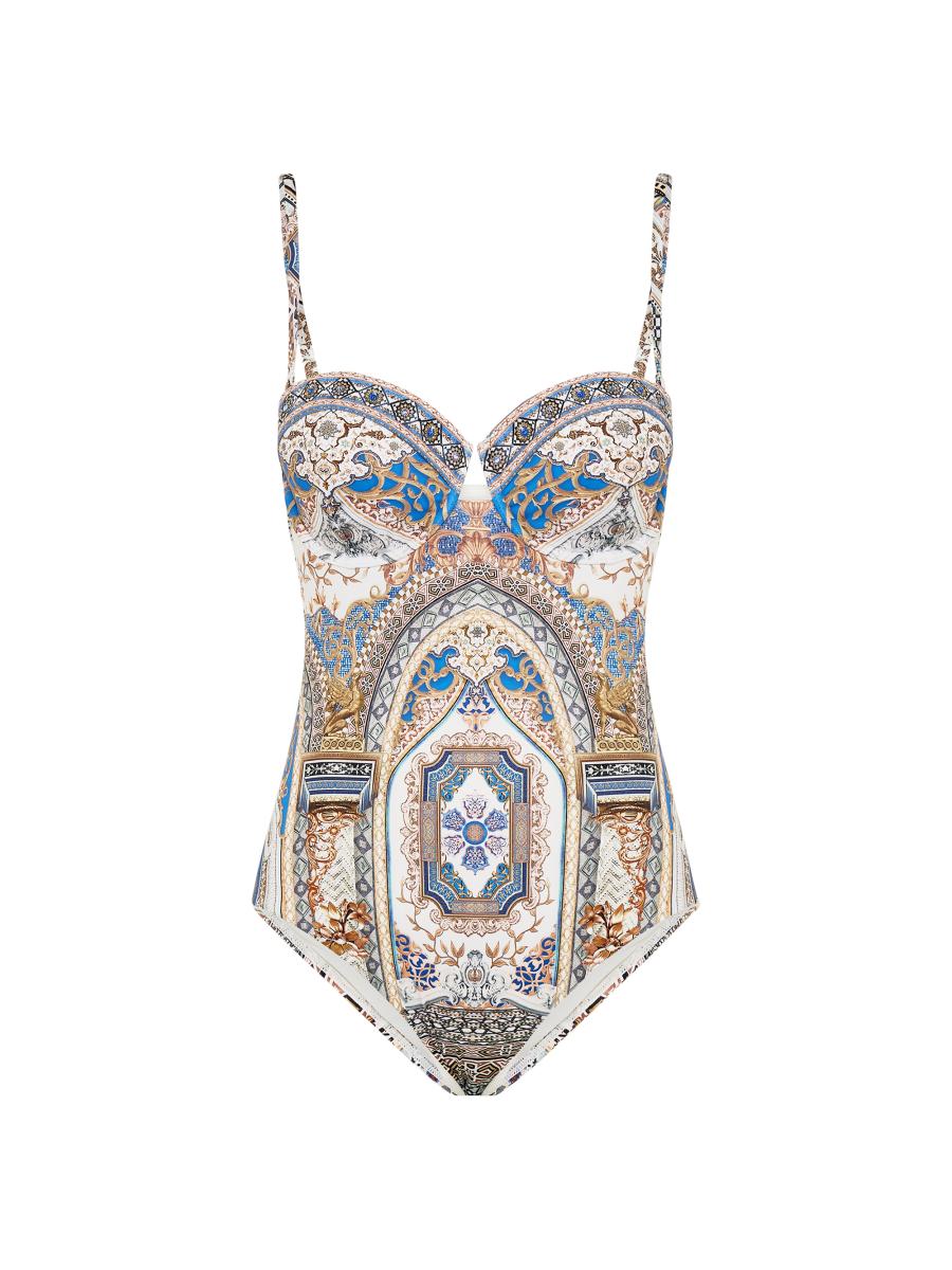 Camilla Make Me Your Mosiac Underwire One-Piece Swimsuit | Saks Fifth ...
