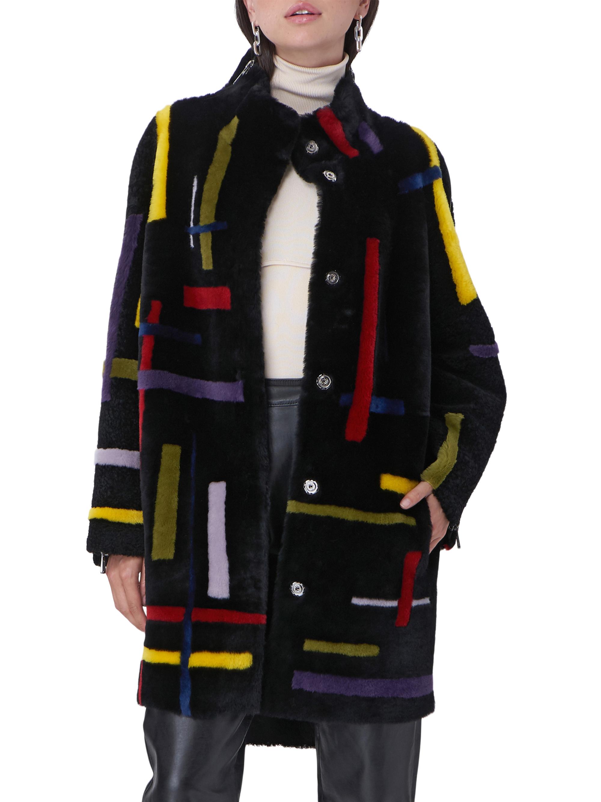 Gorski Select Shearling Lamb Stroller with Abstract Intarsia | Saks ...