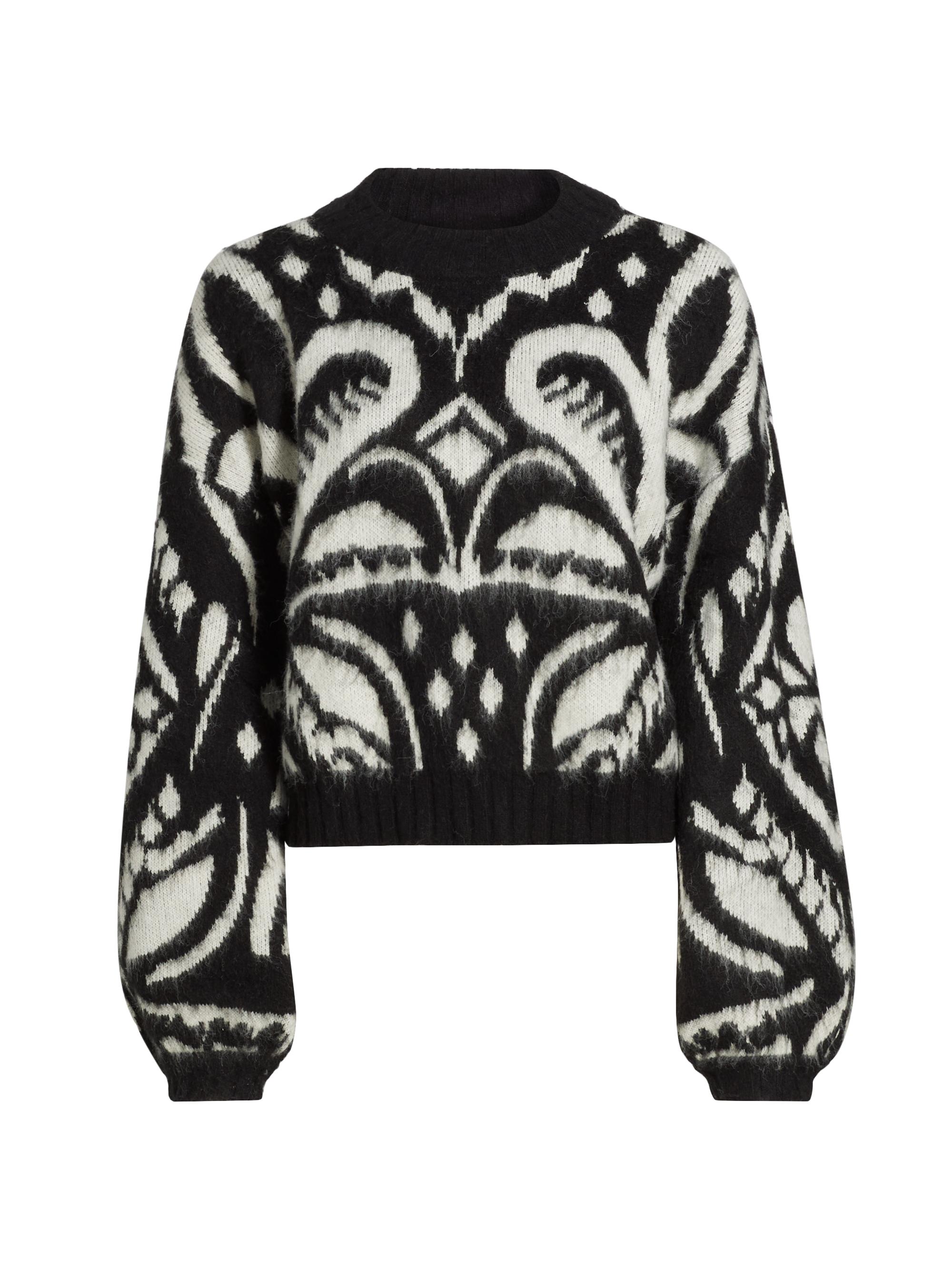 Farm Rio Pineapple Ikat Knit Crewneck Sweater | Saks Fifth Avenue