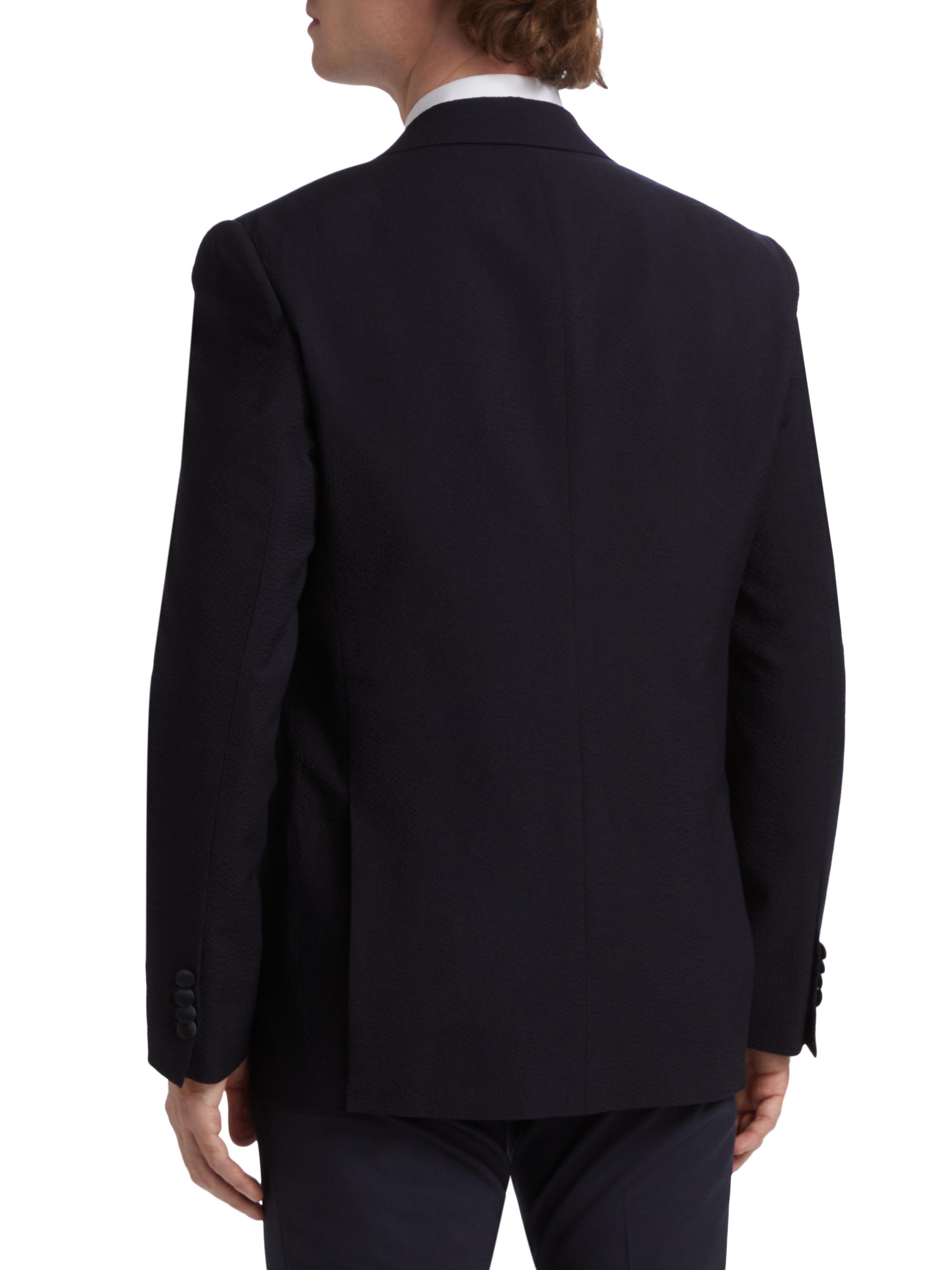 Saks Fifth Avenue COLLECTION Formal Seersucker Cotton Jacket | Saks ...