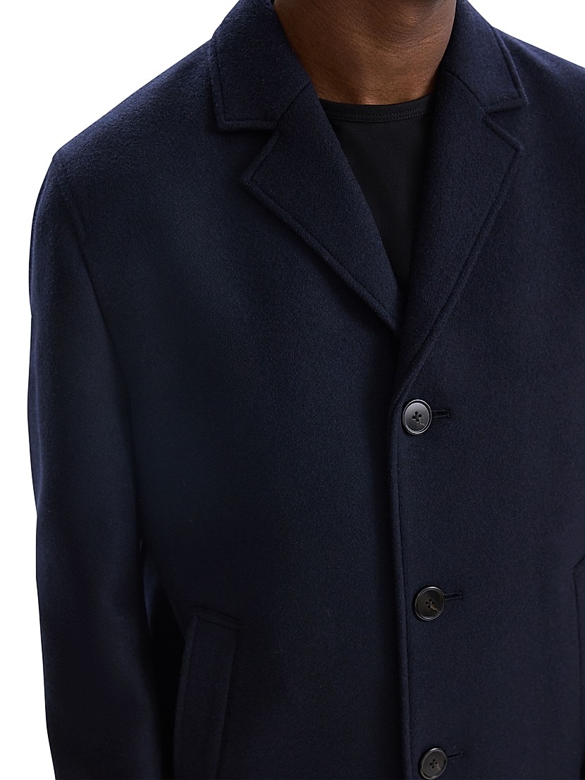 Shop Theory Wool Melton Mid-Length Coat | Saks Fifth Avenue Shop Theory Wool Melton Mid-Length Coat | Saks Fifth Avenue