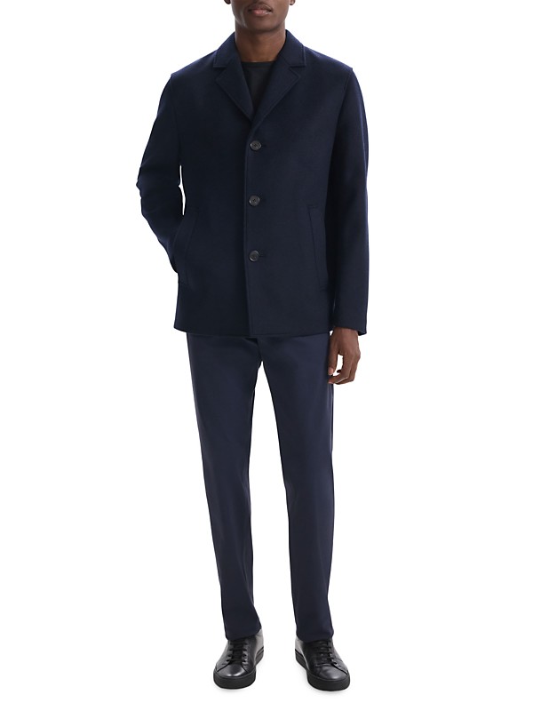 Shop Theory Wool Melton Mid-Length Coat | Saks Fifth Avenue Shop Theory Wool Melton Mid-Length Coat | Saks Fifth Avenue