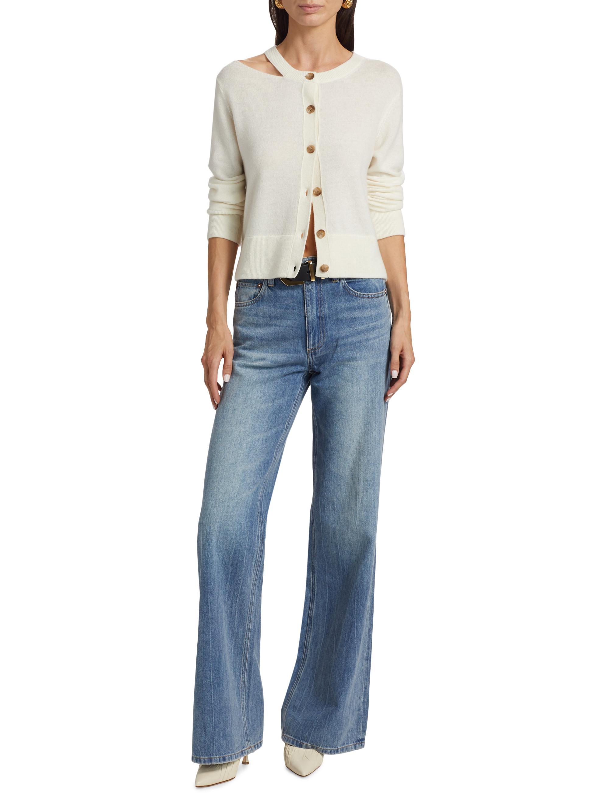 Saks Fifth Avenue Cut-Out Cashmere Cardigan | Saks Fifth Avenue