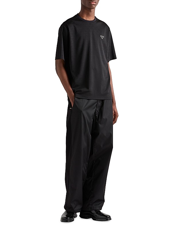 Shop Prada Technical Jersey T-Shirt | Saks Fifth Avenue Shop Prada Technical Jersey T-Shirt | Saks Fifth Avenue