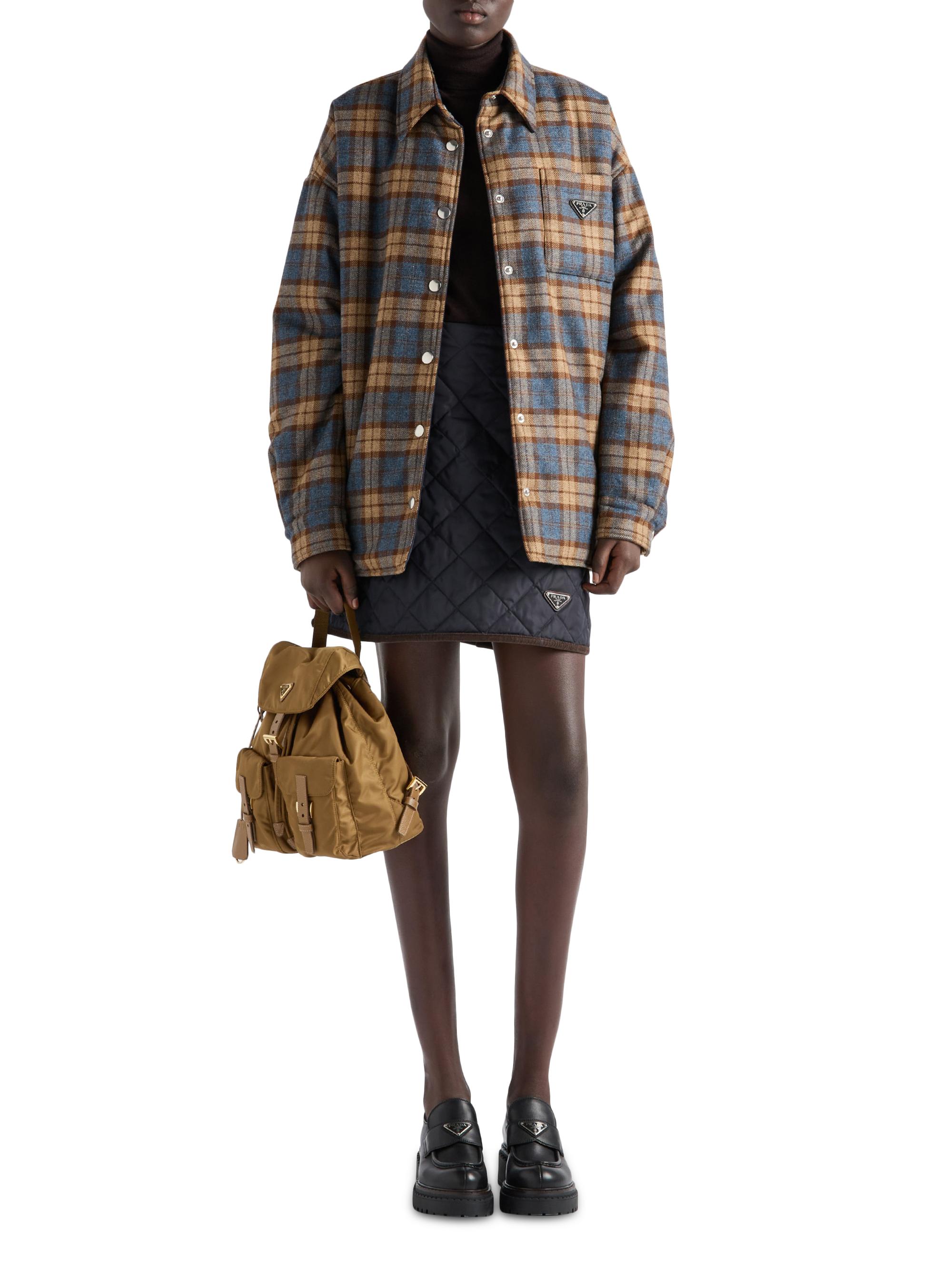 Prada Checked Wool Twill Lumberjack Jacket | Saks Fifth Avenue