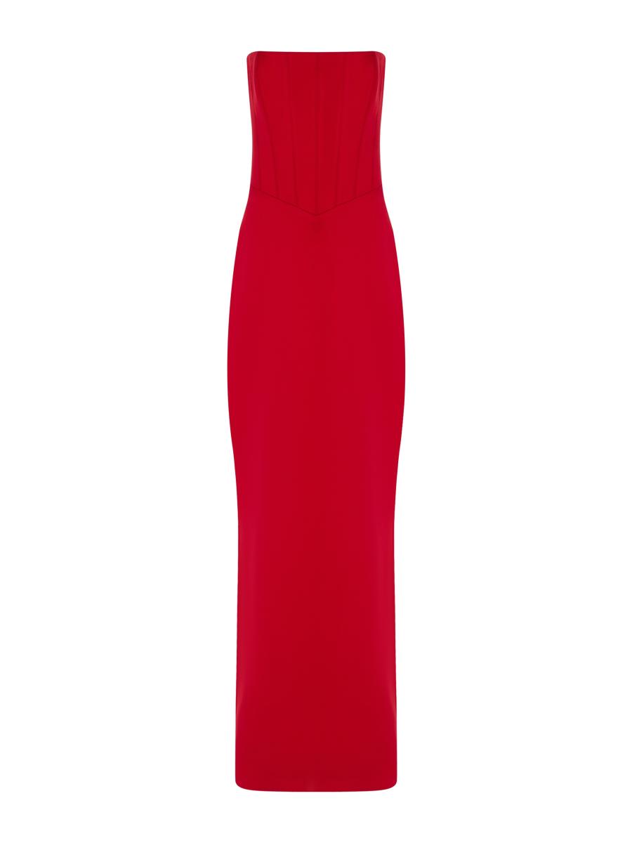 The New Arrivals Ilkyaz Ozel Ambra Satin Column Gown | Saks Fifth Avenue