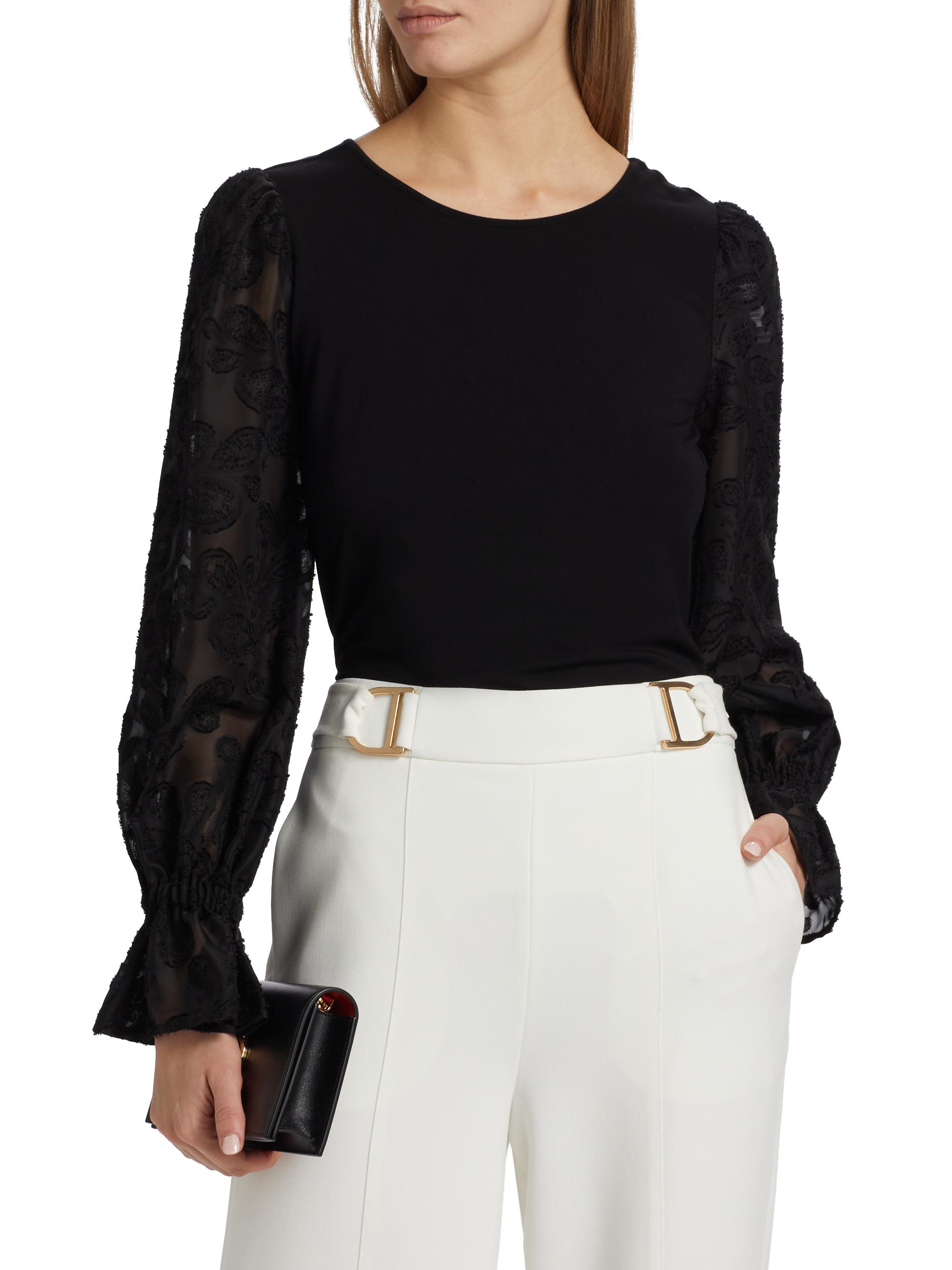 Elie Tahari The Mavea Pleated Blouse | Saks Fifth Avenue